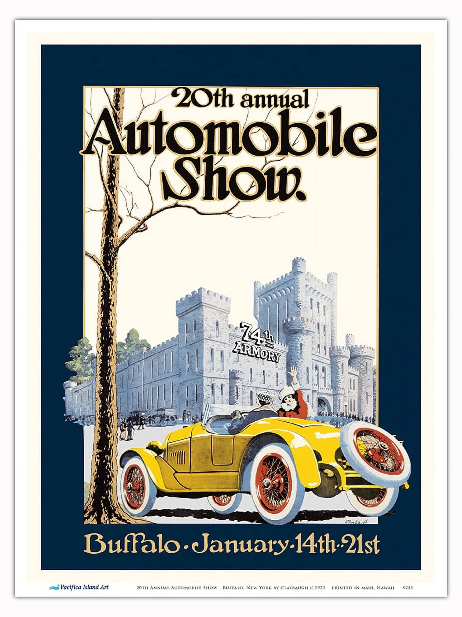 20th Annual Automobile Show - Buffalo New York - Vintage Automobile ...