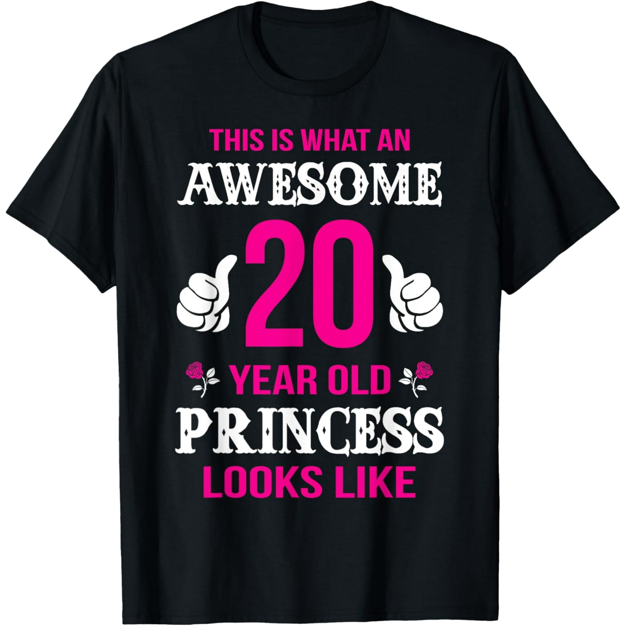20th Birthday Shirt For Women 20 Year Old Princess Gift T-Shirt ...