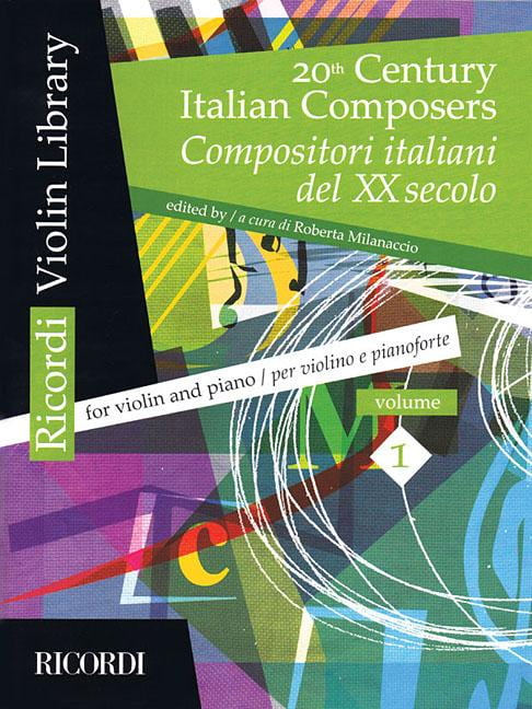 20th Century Italian Composers: Volume 1 Violin and Piano, (Paperback ...