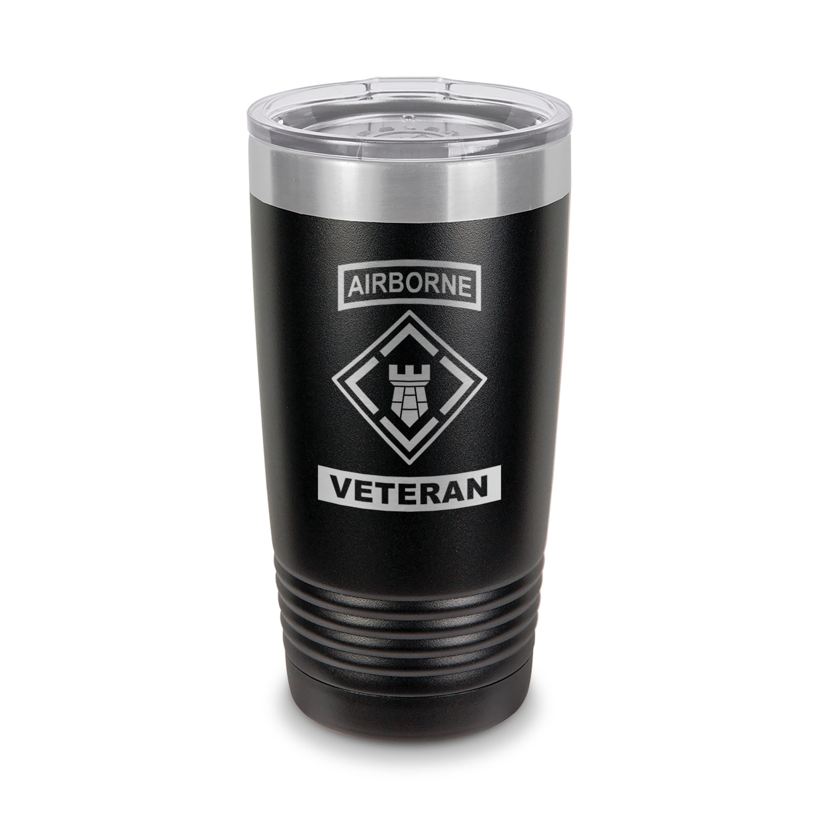 20th Engineer Brigade Veteran Tumbler 20 oz - Laser Engraved w/ Clear ...