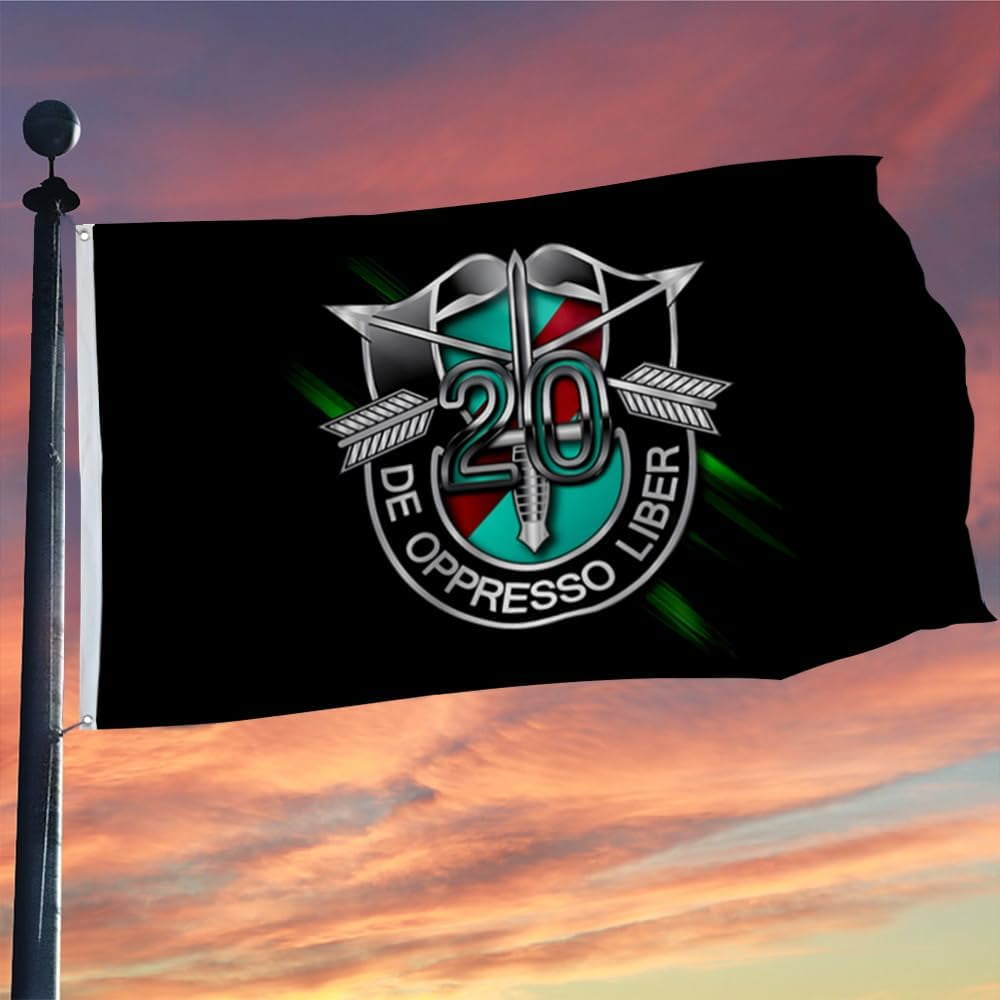 20th Special Forces Group Flag US Military De Oppresso Liber Flag ...
