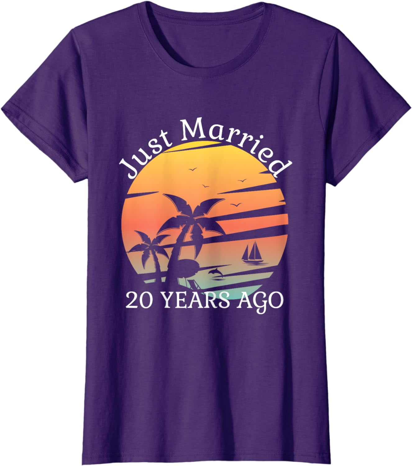 20th Wedding Anniversary Cruise Just Married 20 Years T-Shirt - Walmart.com