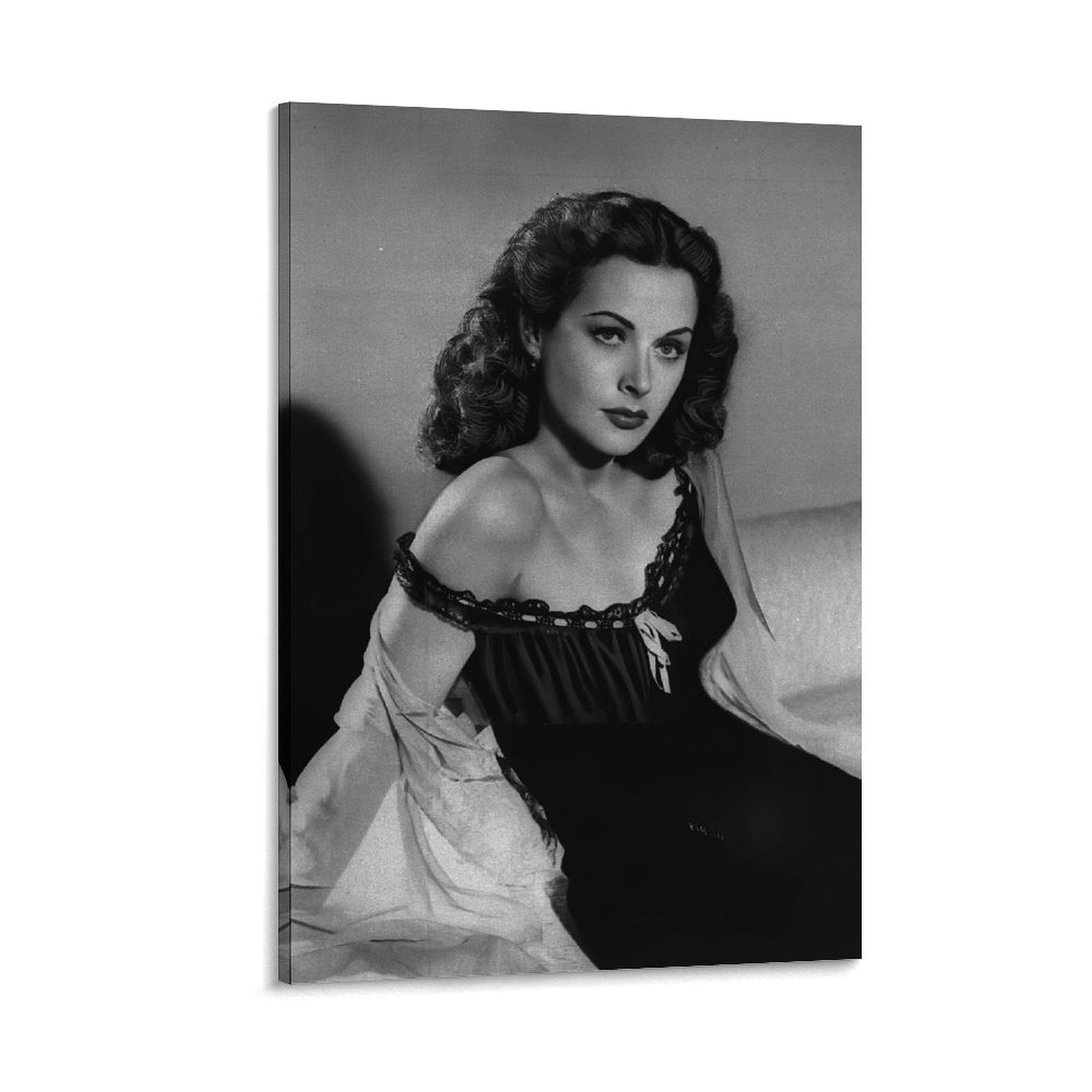 20th-century American Inventors Hedy Lamarr Black And White Poster ...