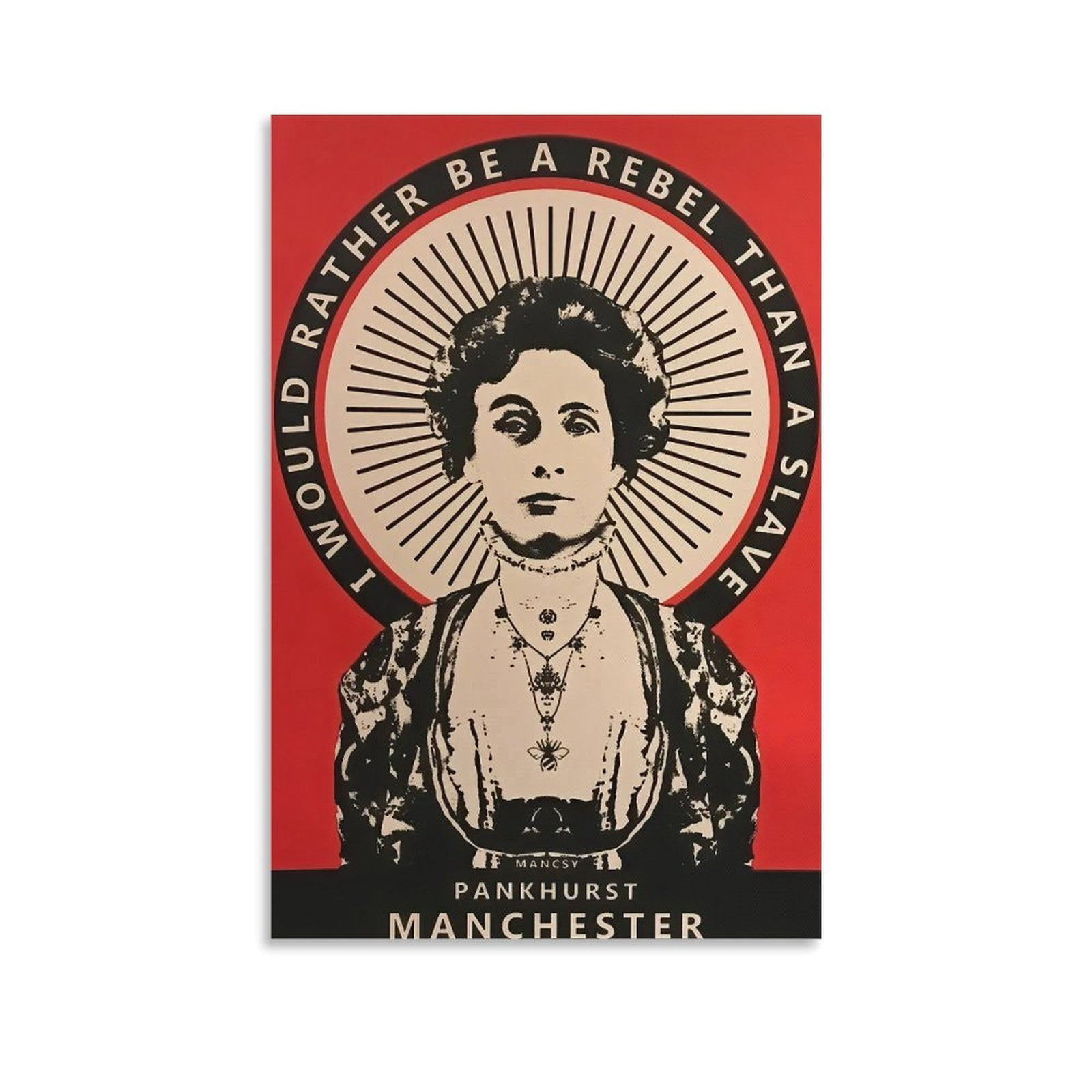 20th-century British Women Politicians Emmeline Pankhurst Poster Print ...