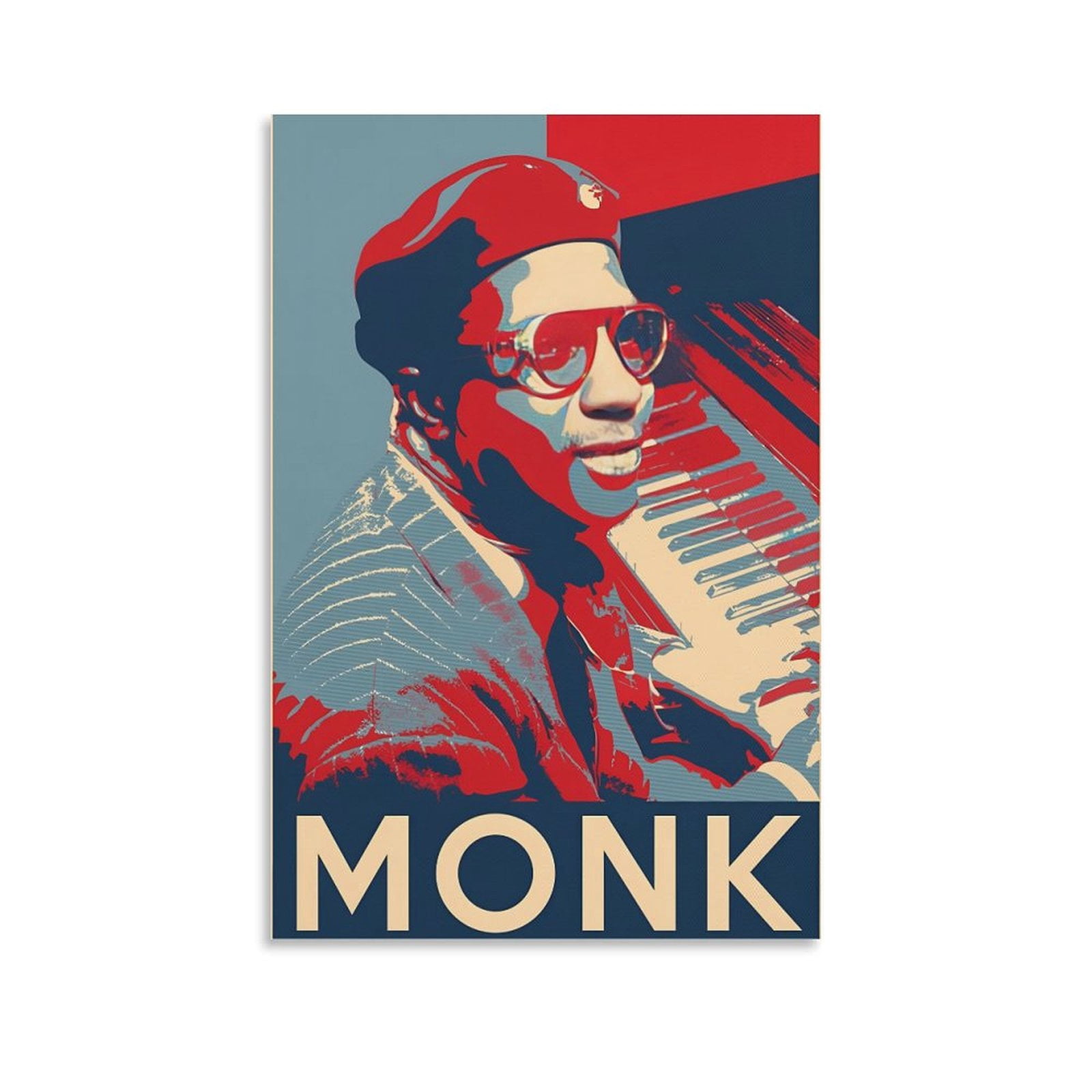 20th-century Jazz Composers Thelonious Monk Poster Painting On Canvas ...