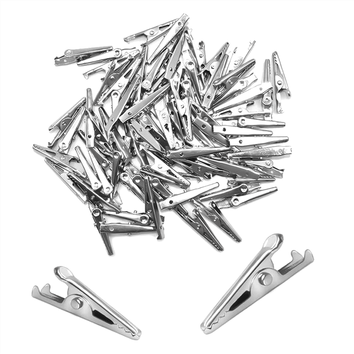 Premium-Grade Metal Alligator Clips 35mm - Multipurpose - Walmart.com