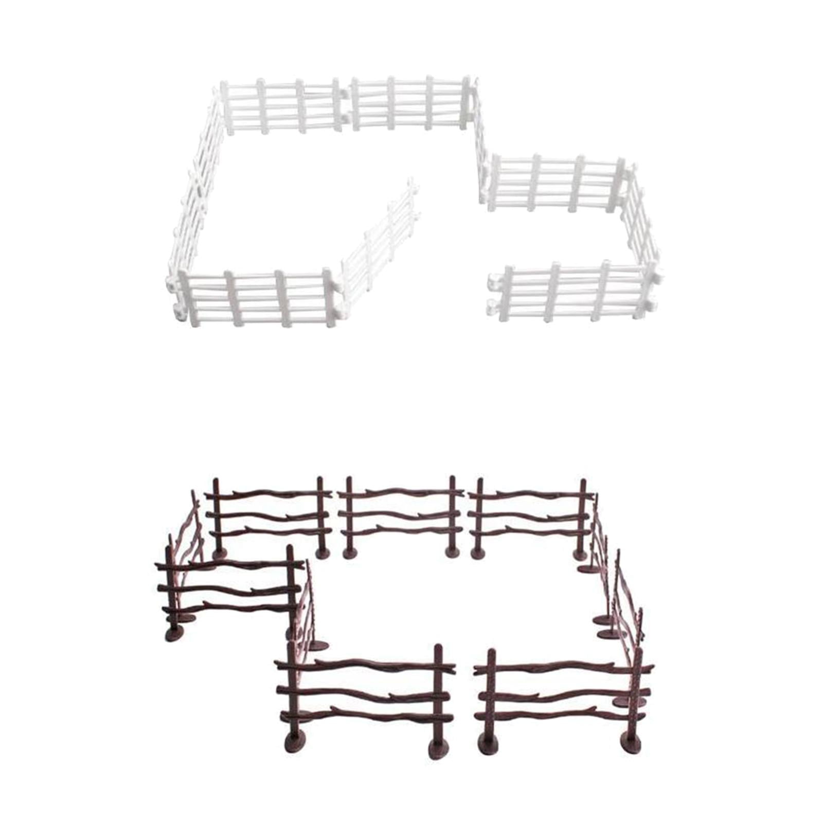 20x Farm Barn Paddock Fencing Panel Accessories Playset For Role Play ...