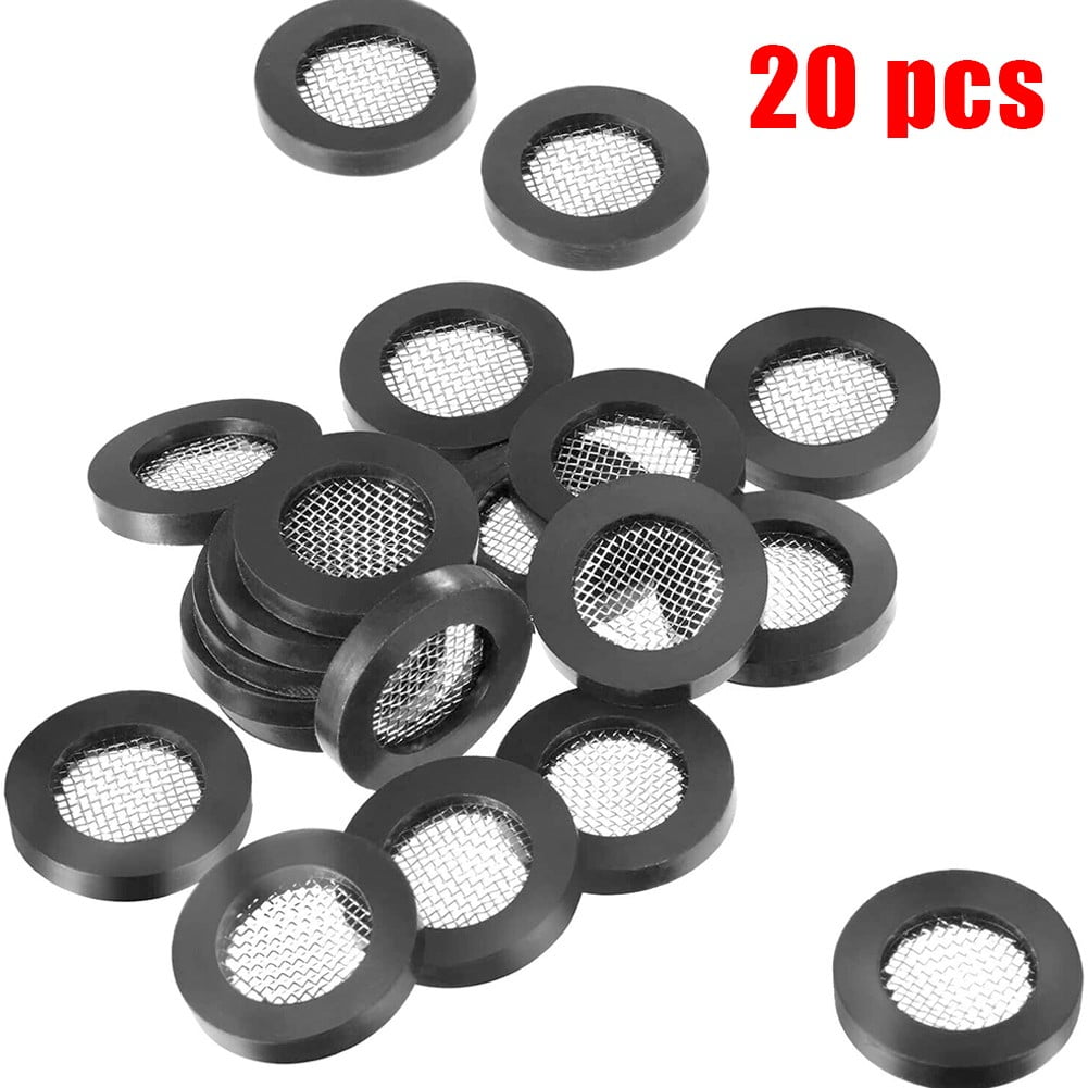 20x Hose Washer Seal O Ring Hose Gasket Filter Net Shower Head ...