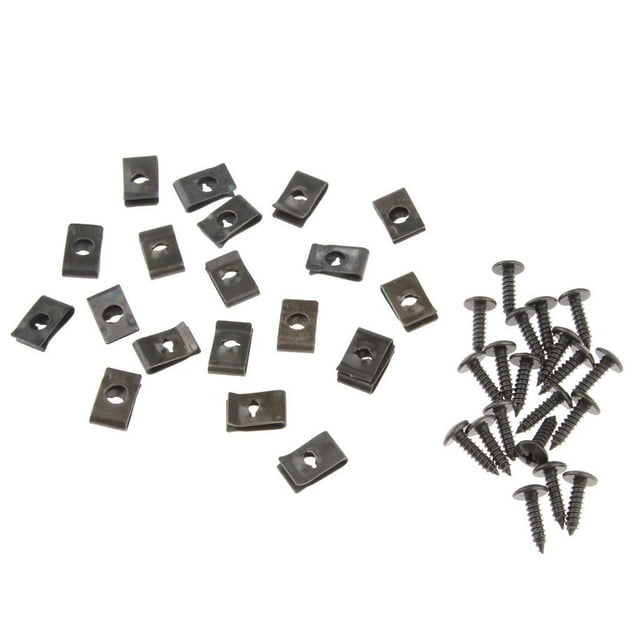 20x Motorcycle ATV Metal Fastener Rivet Retainers Screws And Clips ...