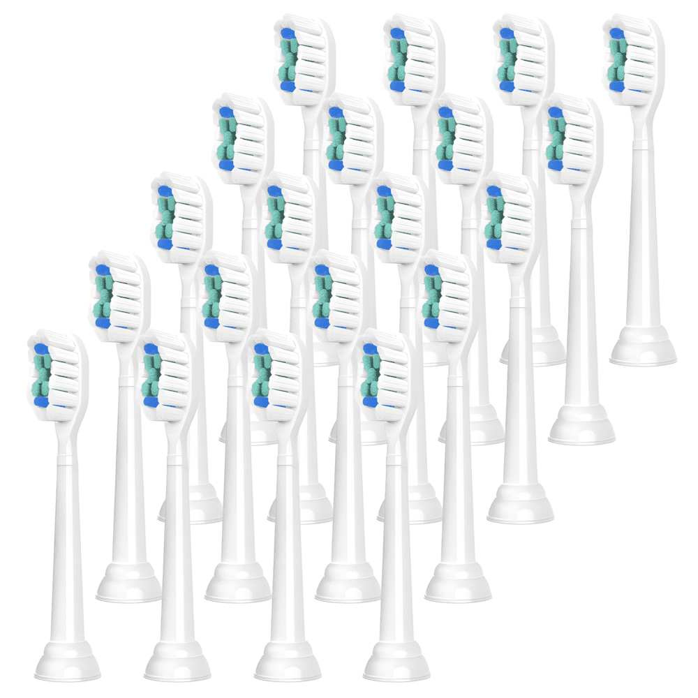 20x Replacement Toothbrush Heads Compatible with Philips Sonicare ...