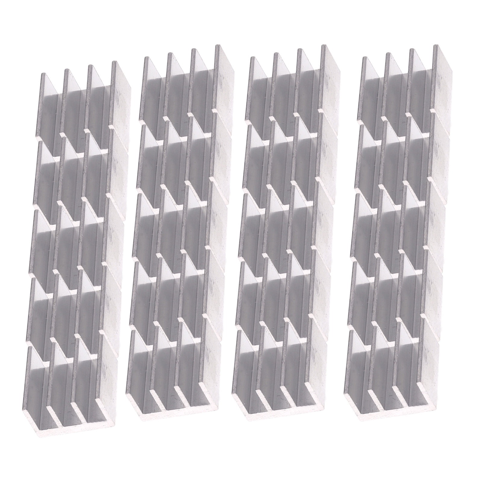 20x Silver Aluminum Heat Sink Set Lightweight and Small Size for Power ...