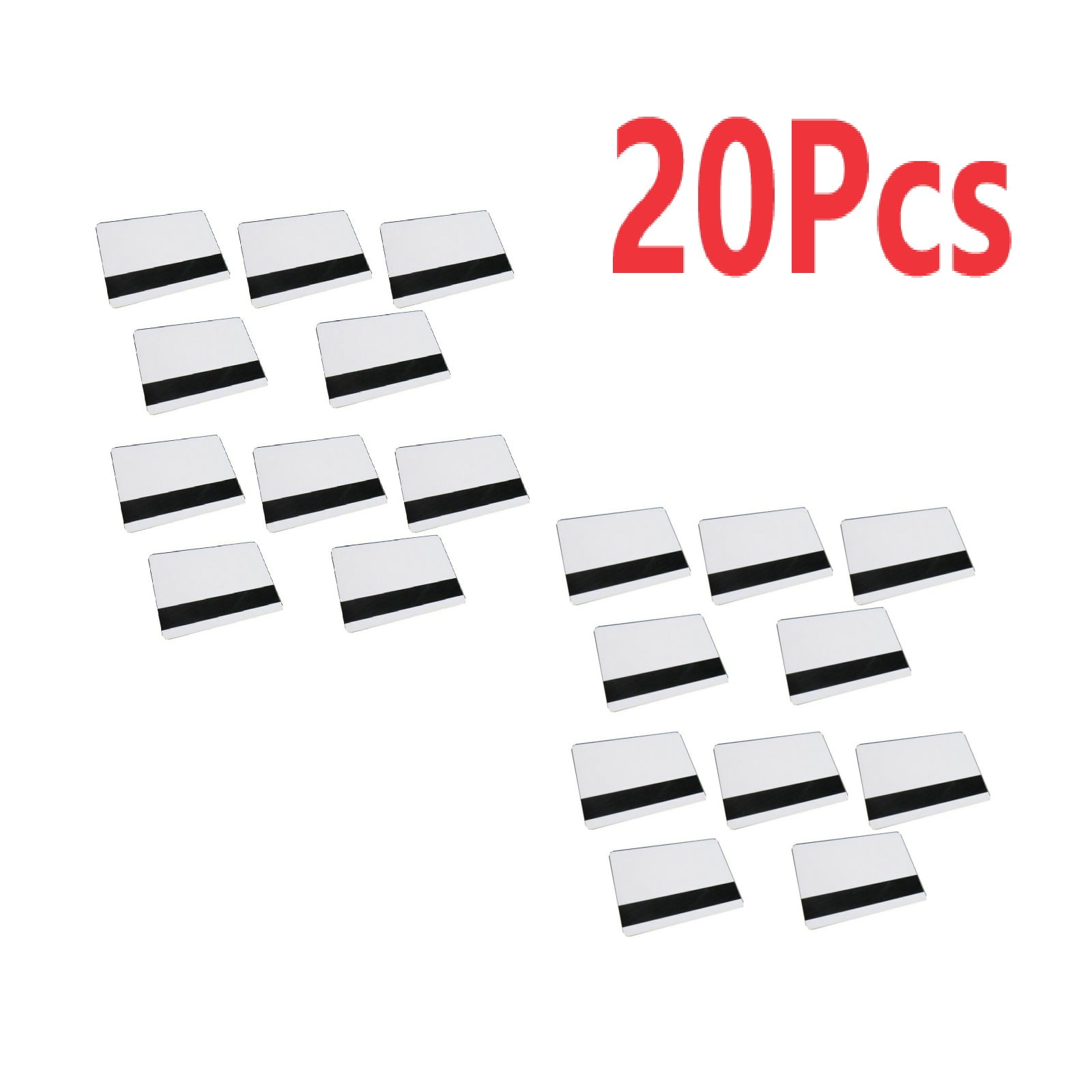 20x Sublimation Printable PVC Magnetic Cards for Access Control & ID ...