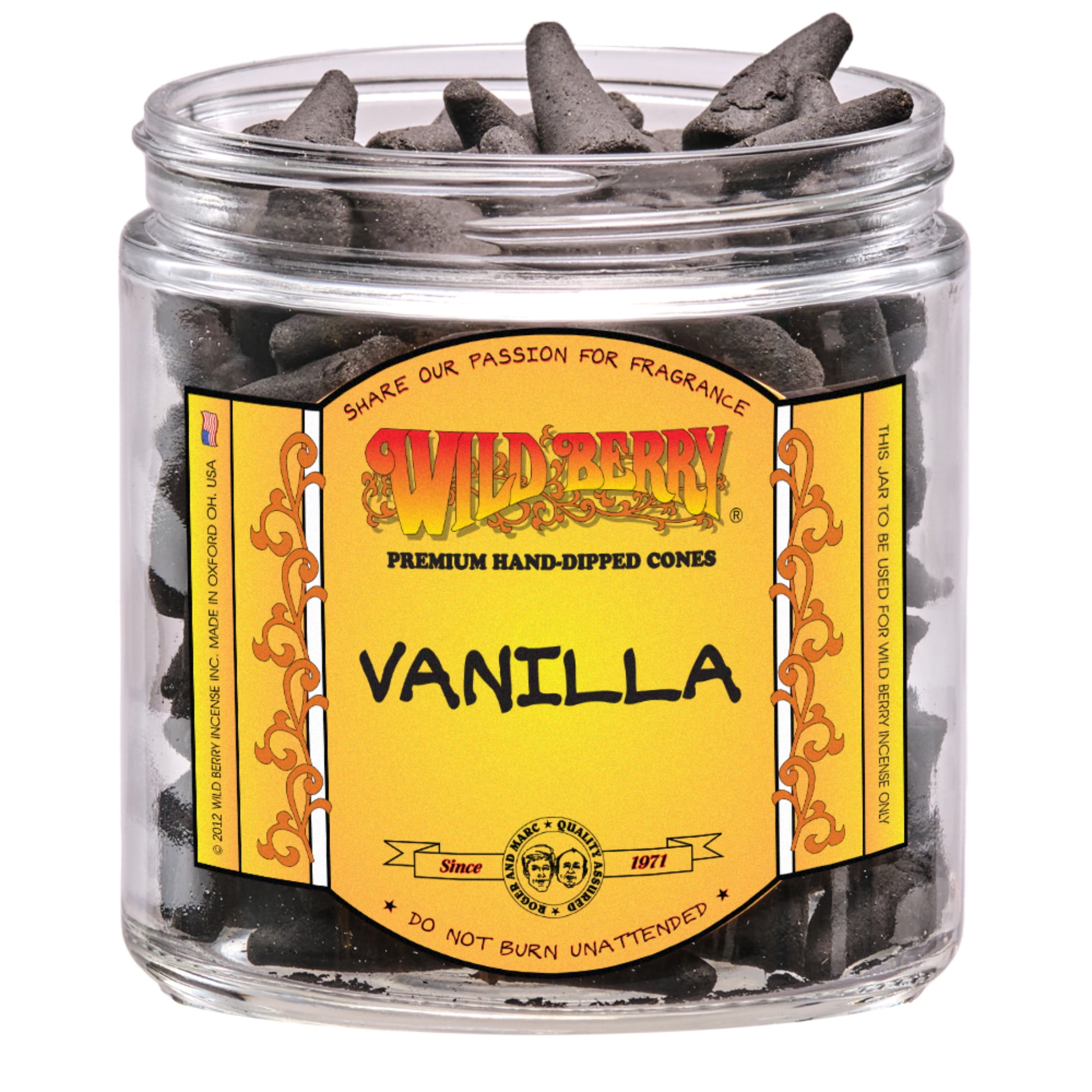 20x Wild Berry Incense Cones - Vanilla - USA Made 1" Tall - Walmart.com