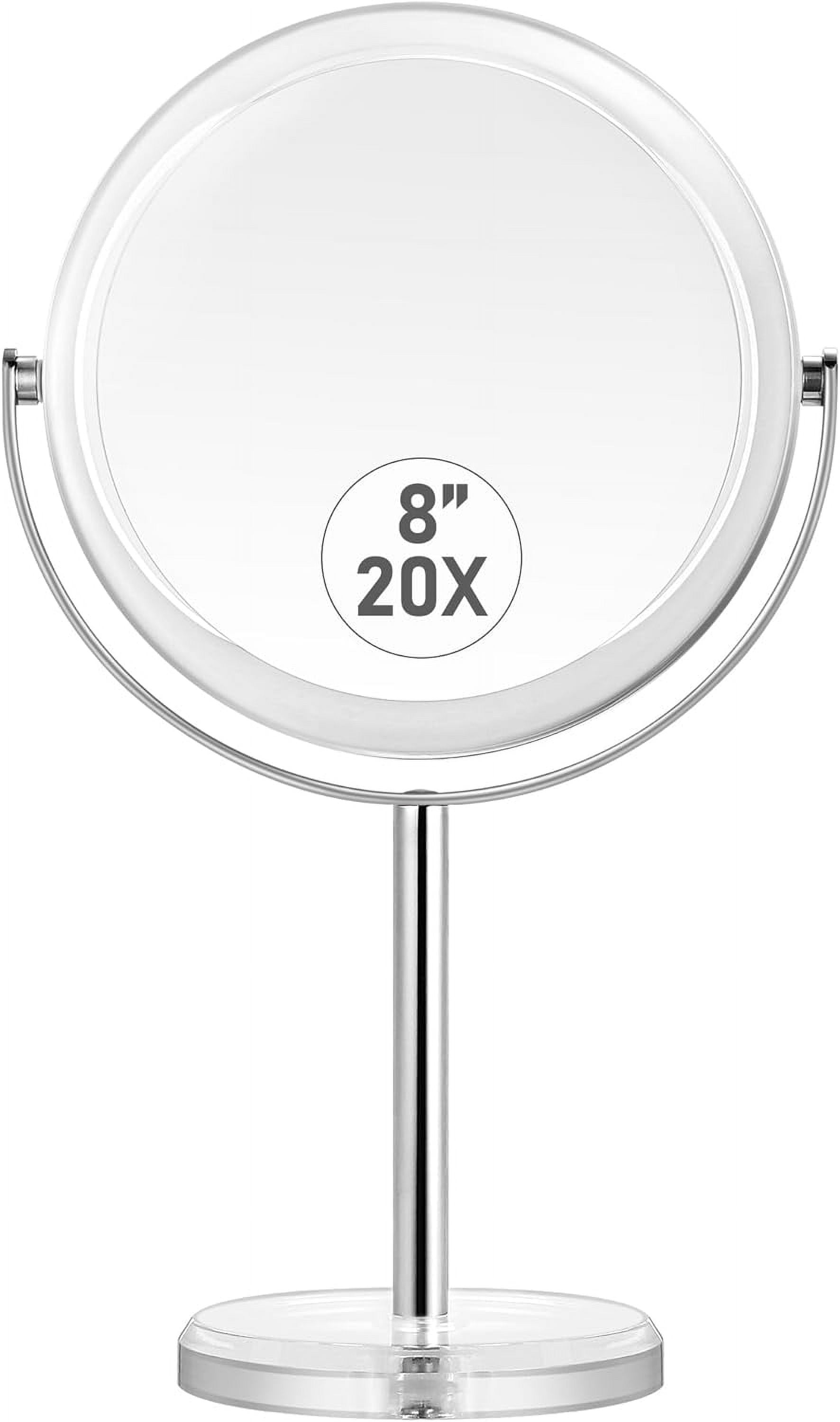 20X Magnifying Makeup Mirror,Double Sided 1X & Mirror with Stand ...