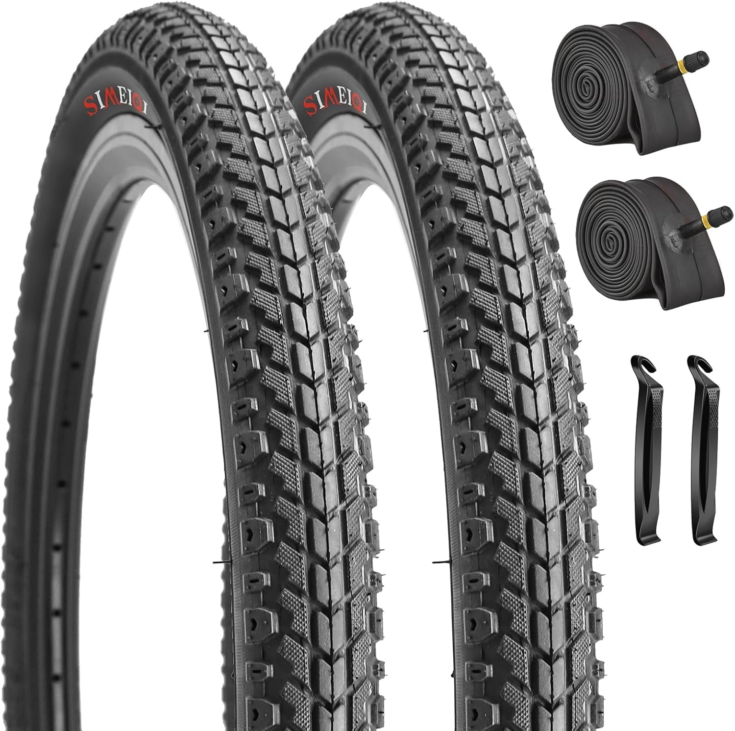 2 Pack 20"x1.75" Bike Tires and Inner Tubes Foldable 20x1.75/2.125 ...