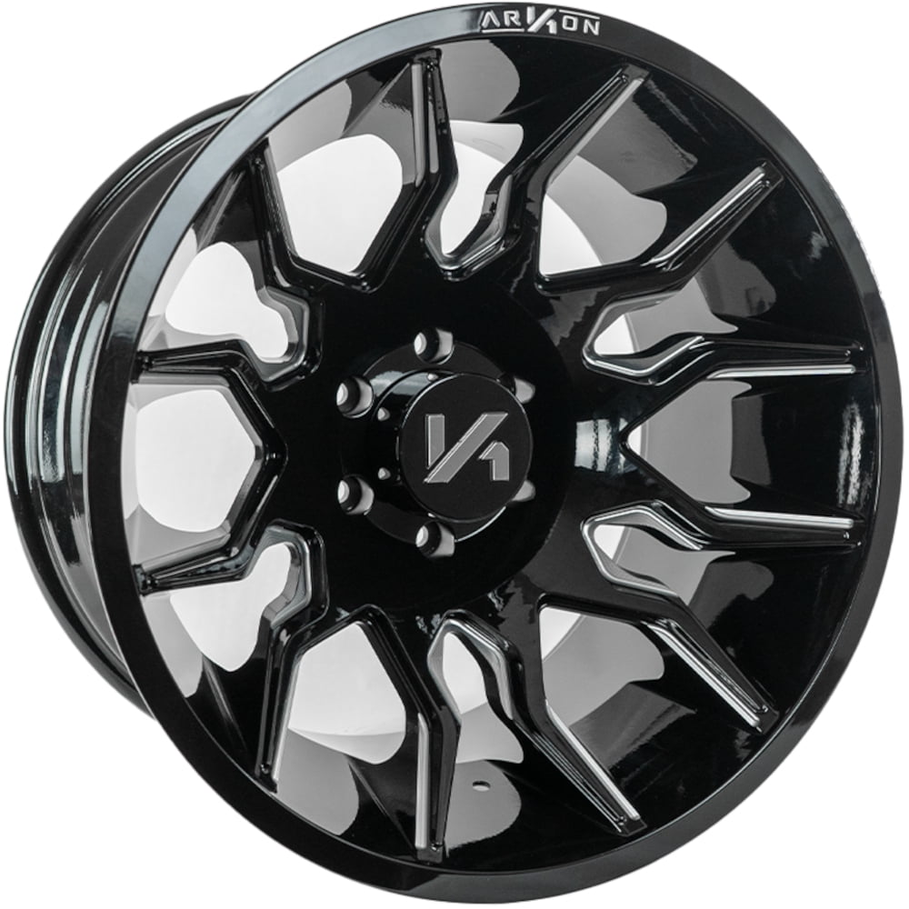 20x10 Black Milled Wheel Arkon Off-Road Roosevelt 8x6.5 -25 - Walmart.com