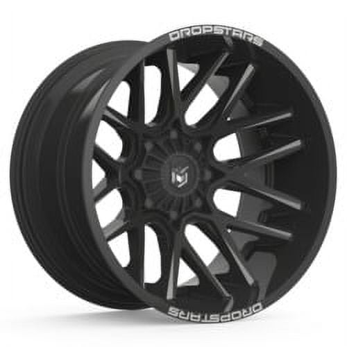 20x10 Dropstars 654BM Deep Concave Gloss Black Wheel 5x5.5/5x150 -25 ...