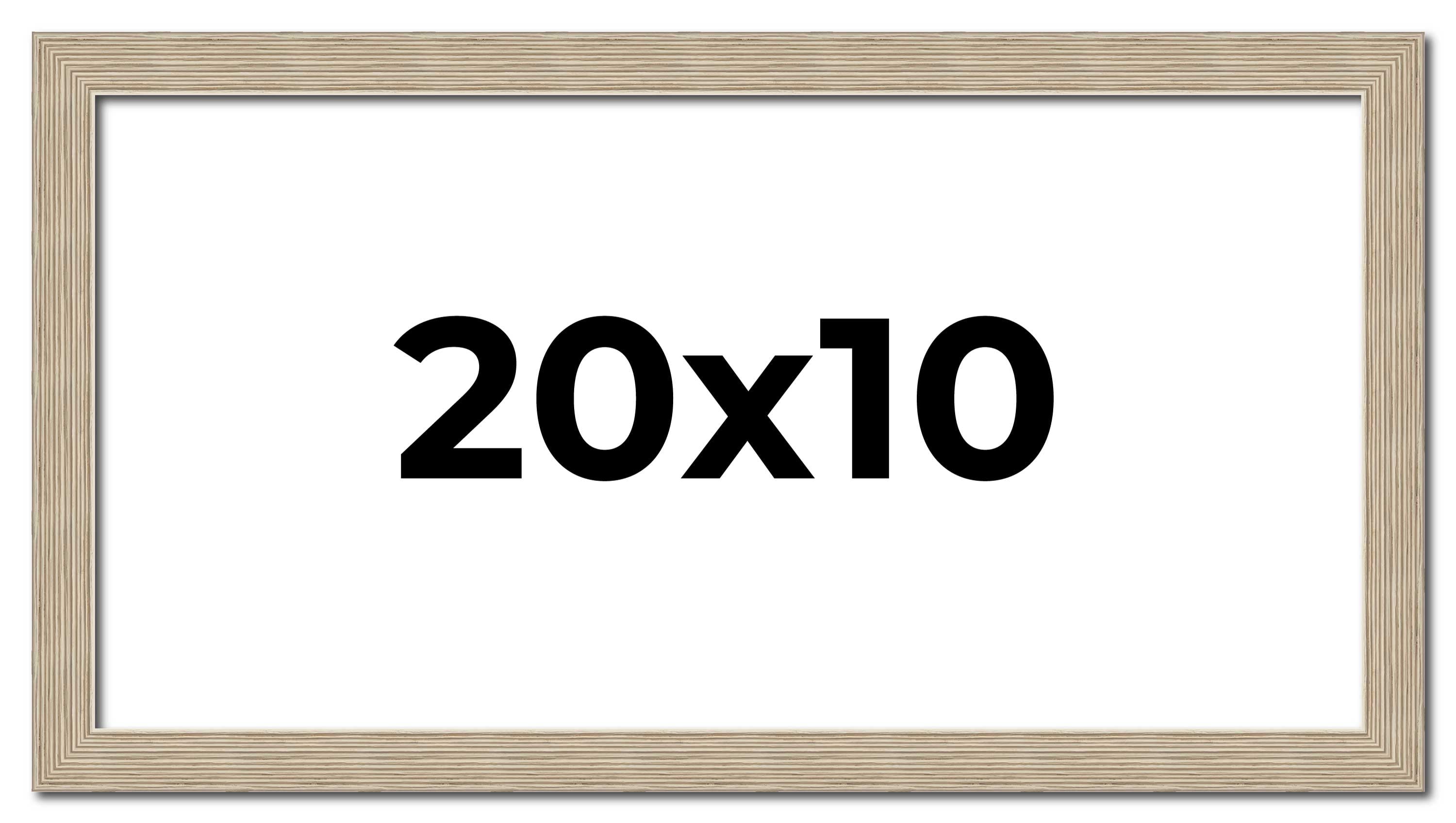 20x10 Frame Grey Solid Wood Picture Frame Width 1 Inches | Interior ...
