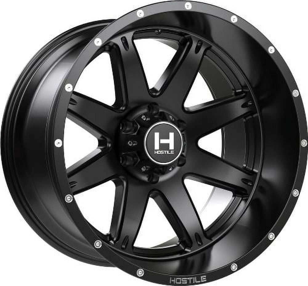20x10 Hostile H109 Alpha Asphalt (Matte Black) Wheel 6x135 (-19mm ...