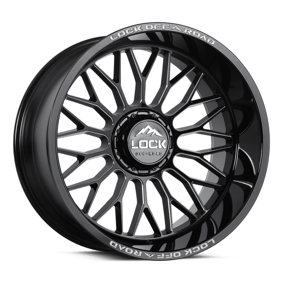 Lock Off-Road Lock Extreme Rampage Gloss Black Milling 10-20 - Walmart.com