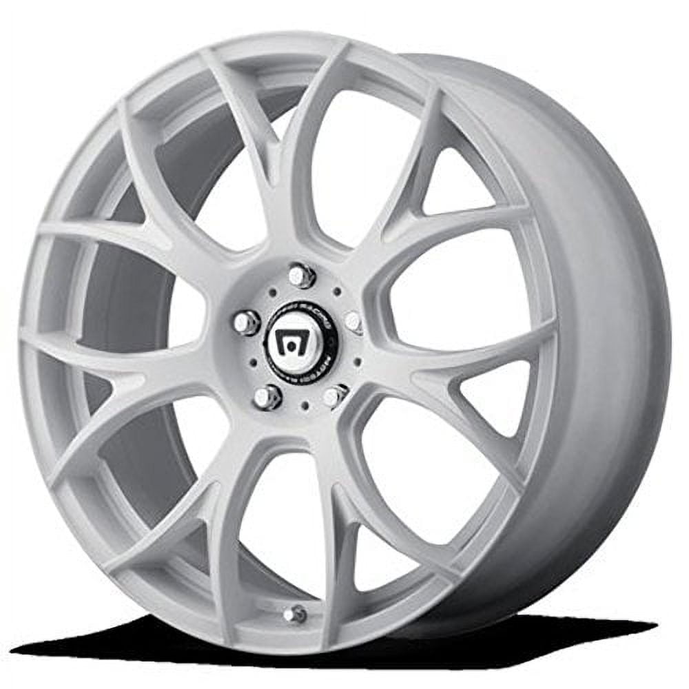 Motegi Wheel 20" x 10", Matte White with Milled Accents - Walmart.com
