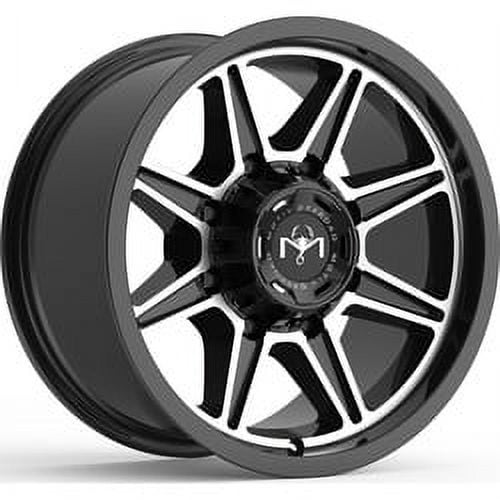 20x10 Motiv Off Road 428MB Balast Gloss Black Machined Wheel 8x180 ...