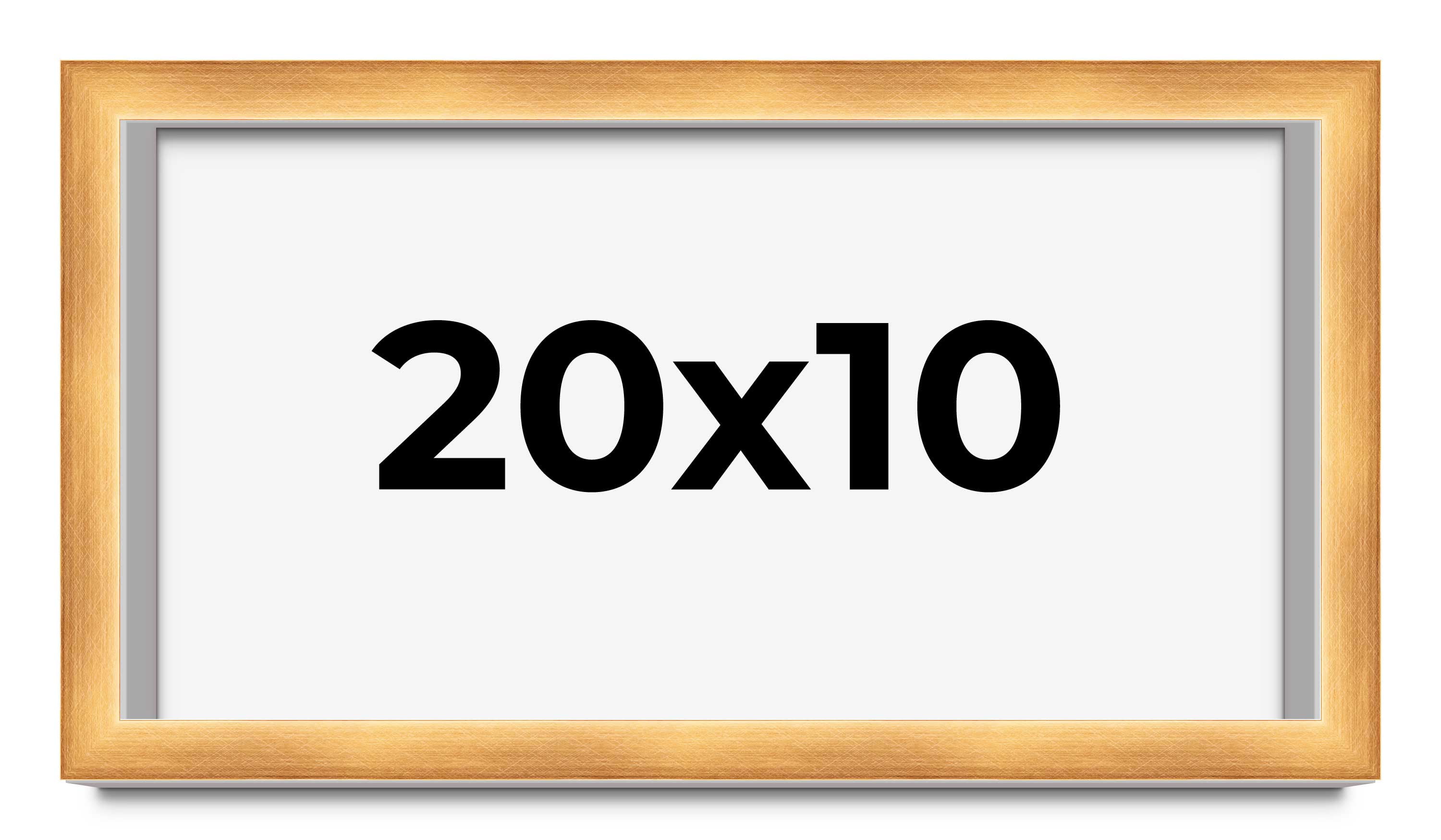 20x10 Shadow Box Bronze Cross-Brushed Display Frame | 1.625 Inches Deep ...