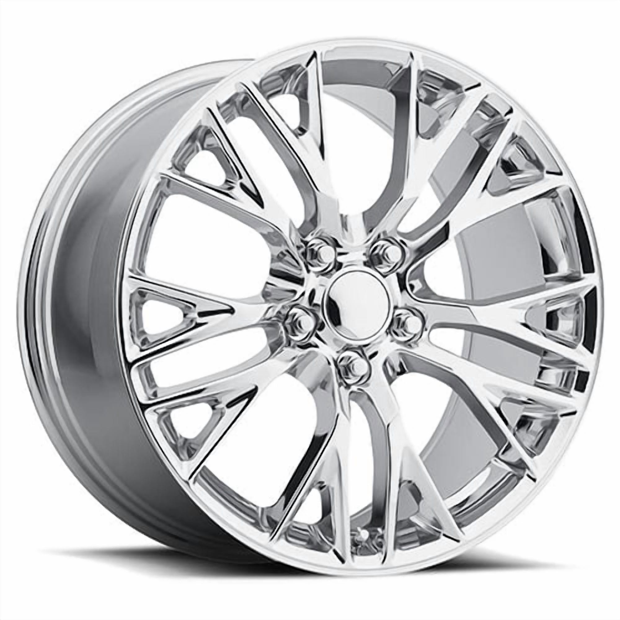 20x10" Size Fits FR 22 C7 Z06 for Corvette Chrome Wheel - 5x4.75" Bolt ...
