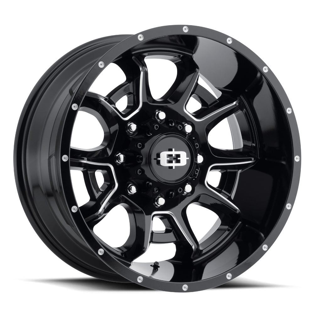20x10 Vision Off-Road 415 Bomb Gloss Blk Milled Wheel 5x5.5 (-25mm ...