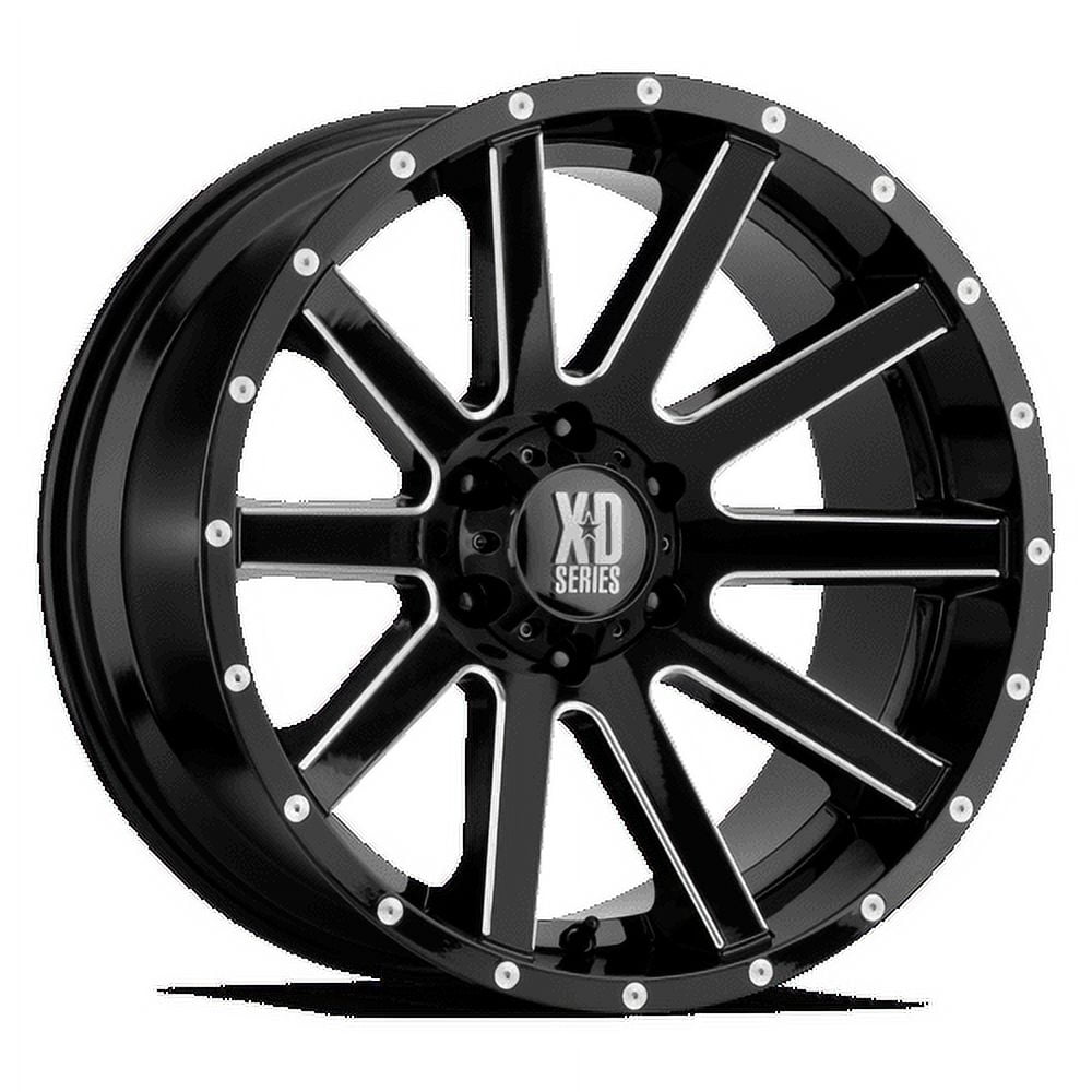 XD XD818 HEIST Universal Satin Black Milled Wheel, 20x10, 5x5 Bolt ...
