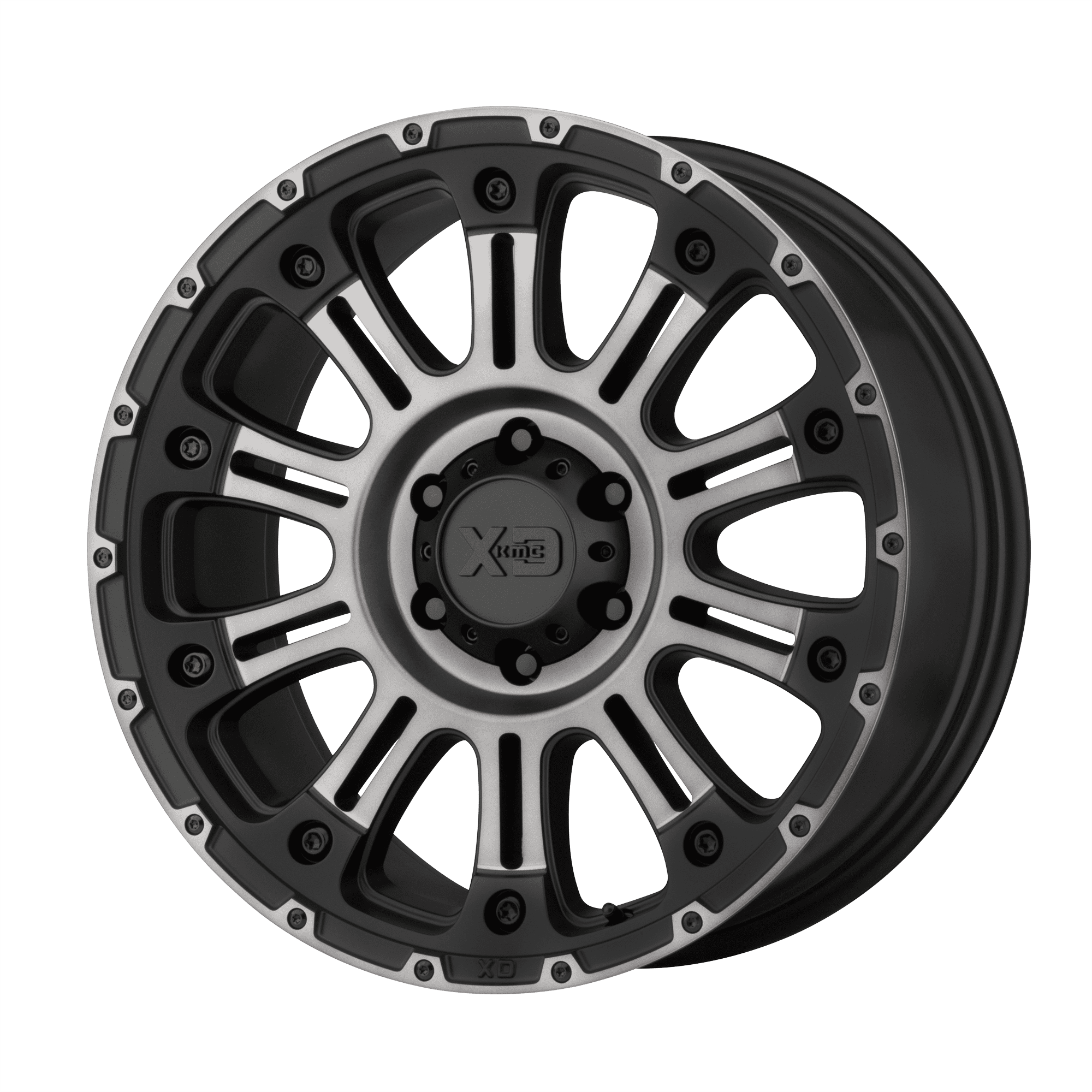 20x10 XD XD829 HOSS II Satin Black Machined Gray Tint Wheel 8X6.5 ...