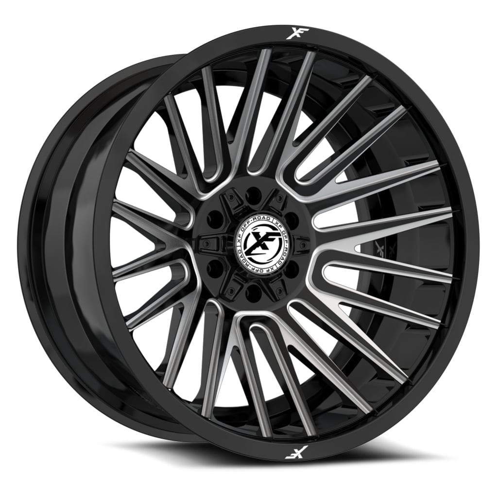20x10 XF Off-Road XF-234 Gloss Black & Milled Wheel 5x5/5x5.5 (-24mm ...