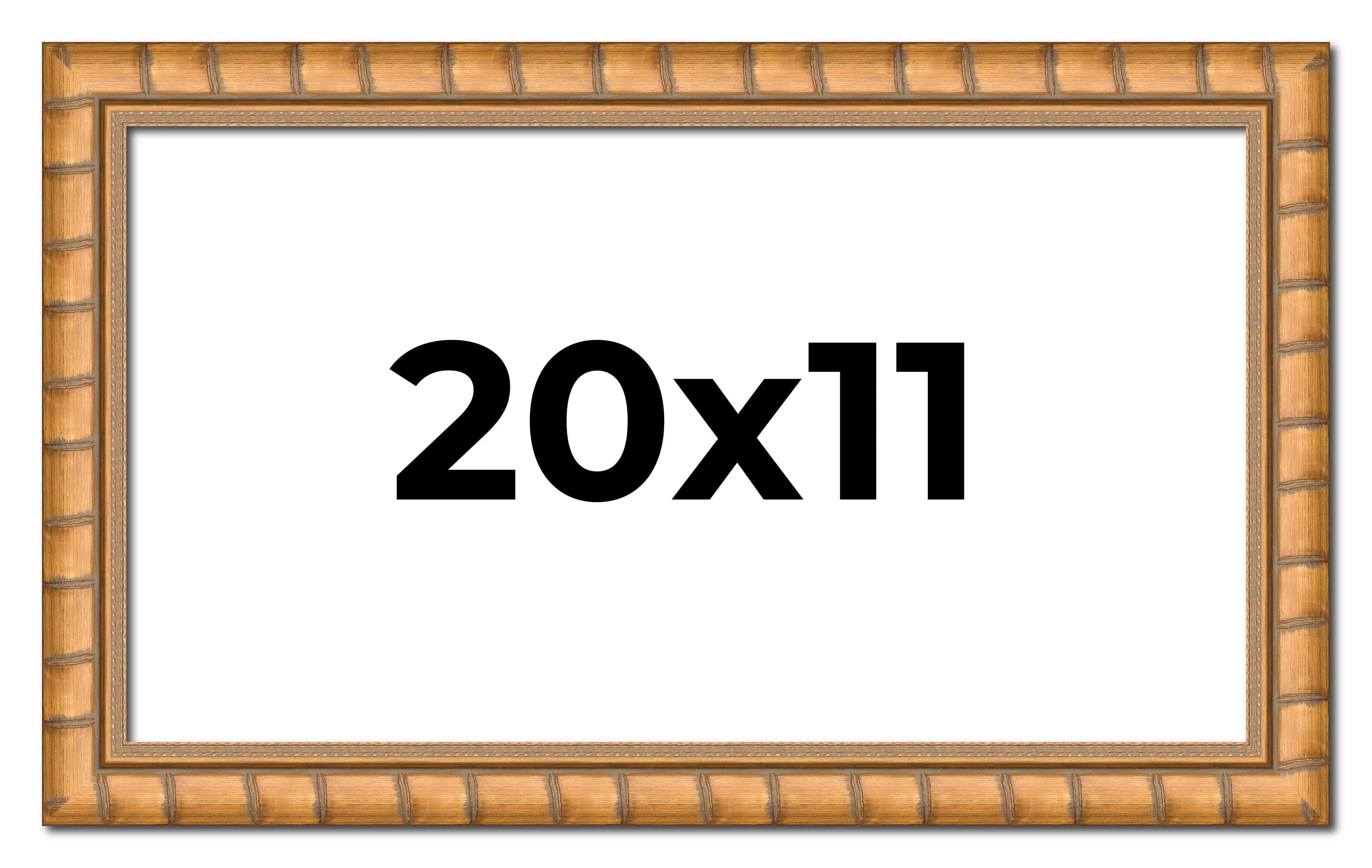20x11 Frame Gold Real Wood Picture Frame Width 1.5 inches | Interior ...