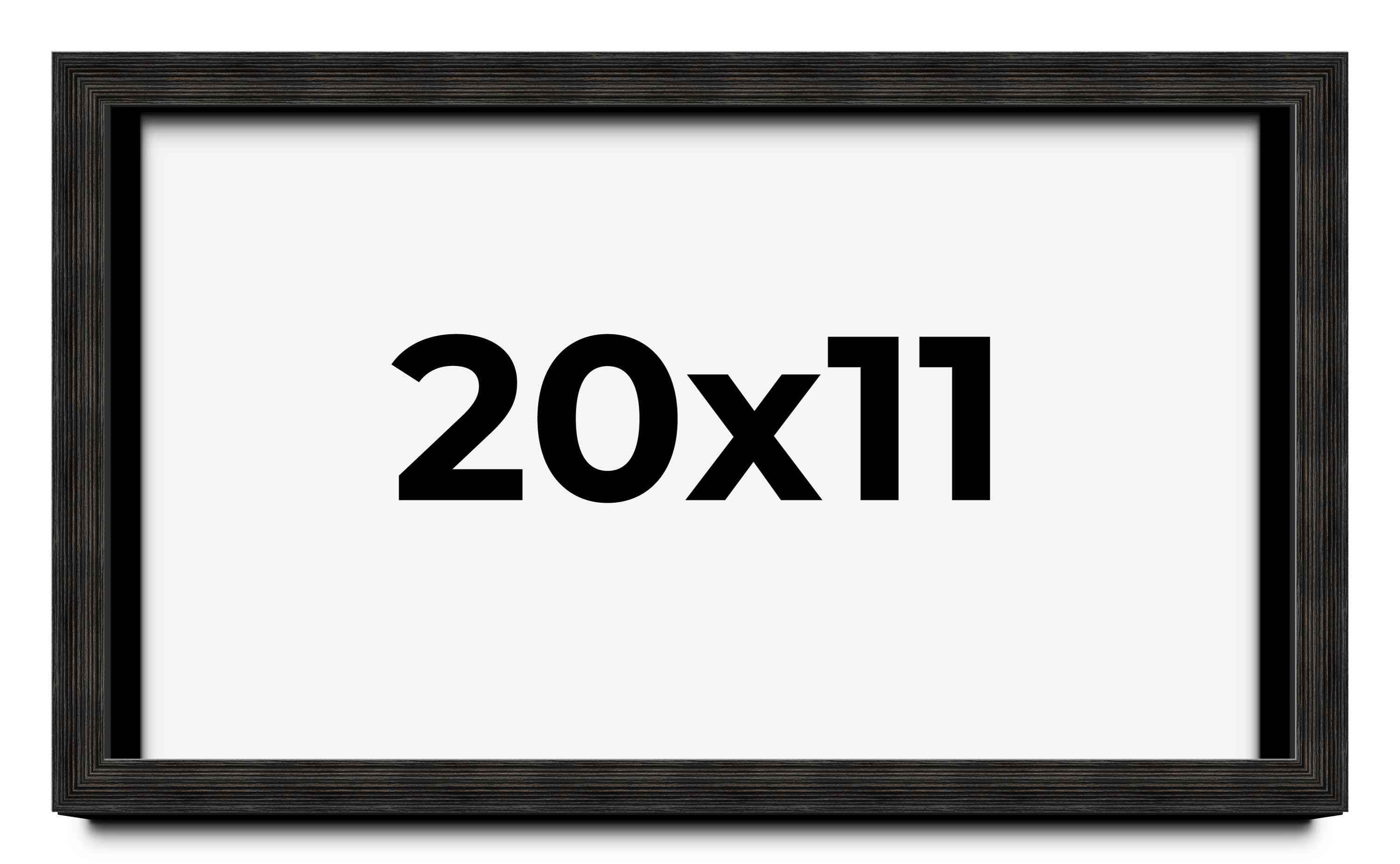 20x11 Shadow Box Black Rustic Barnwood Display Frame | 1.125 Inch Deep ...