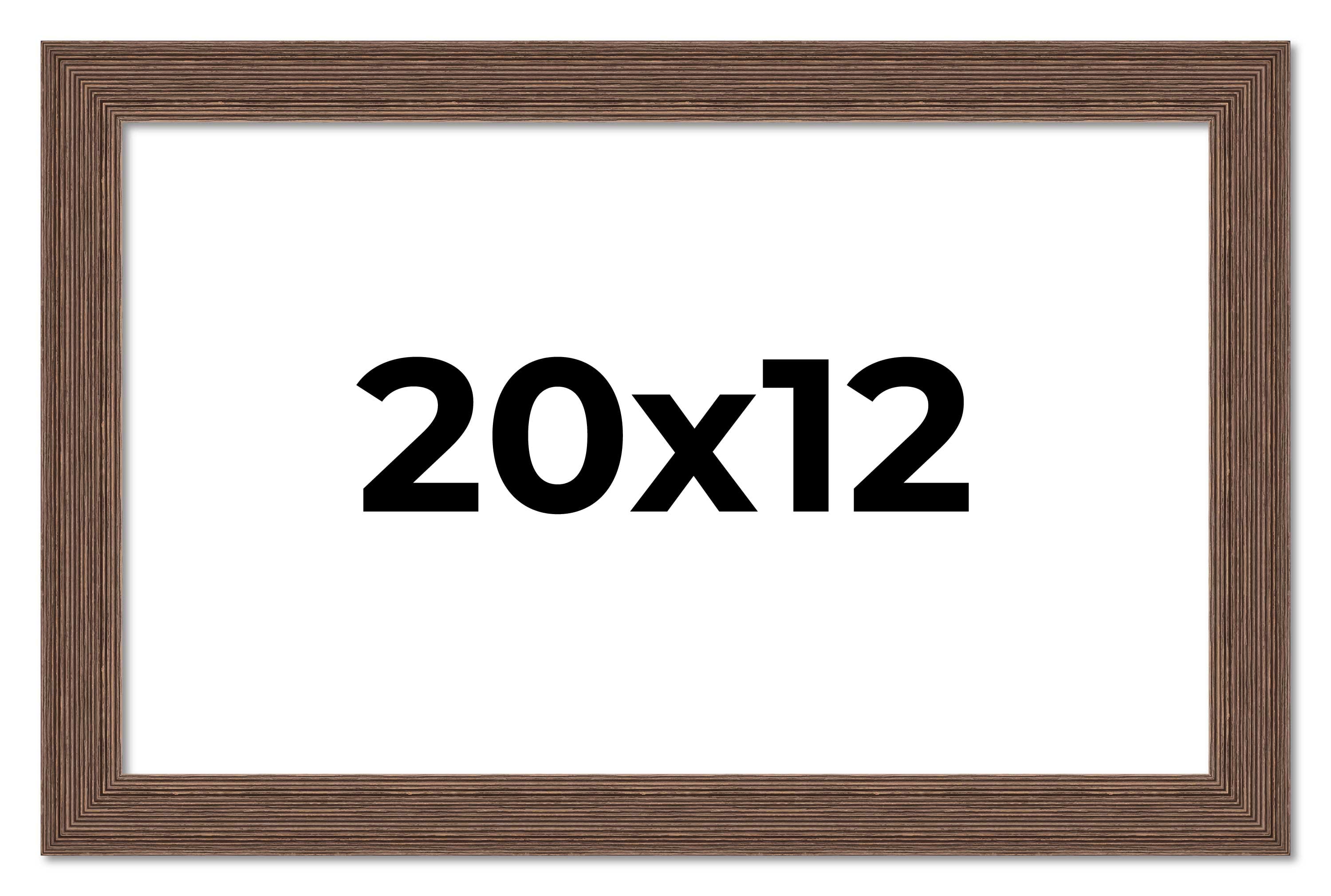 20x12 Frame Brown Distressed Barnwood Picture Frame | Rustic Farmhouse ...