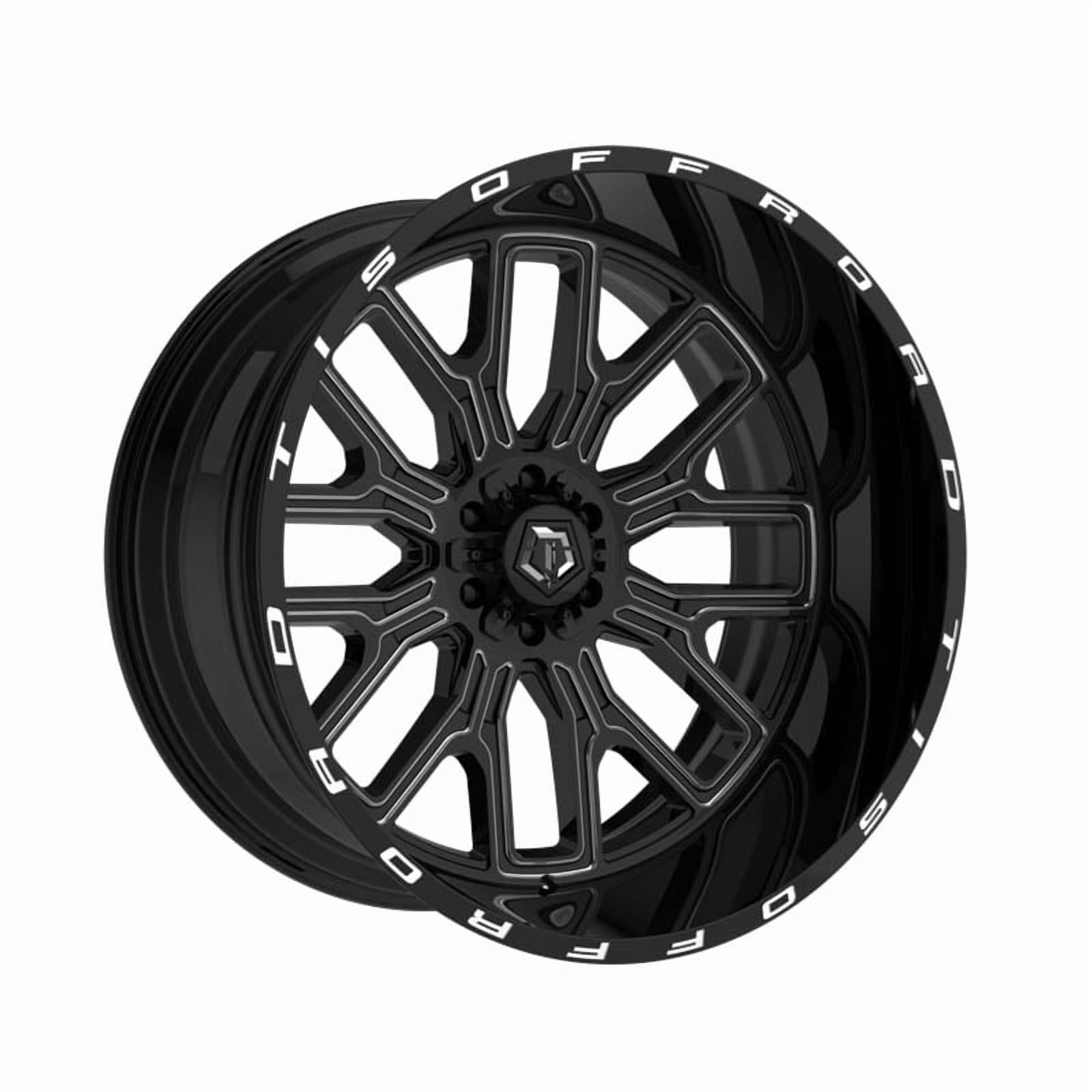 TIS Custom 560BM Gloss Black Milled 20x12 Wheel Rims 8x170 (-44mm ...