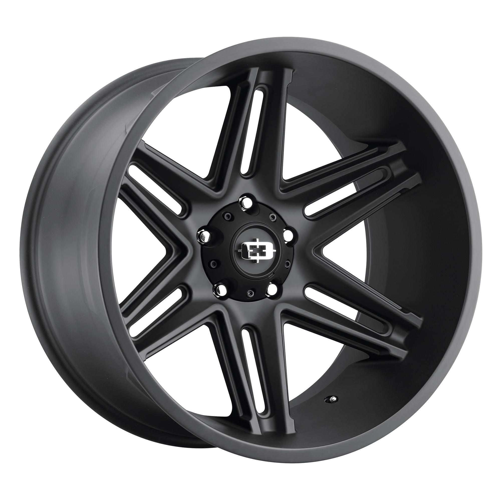 20x12 Vision 363 Razor Satin Black Wheel 8x180 (-51mm) - Walmart.com