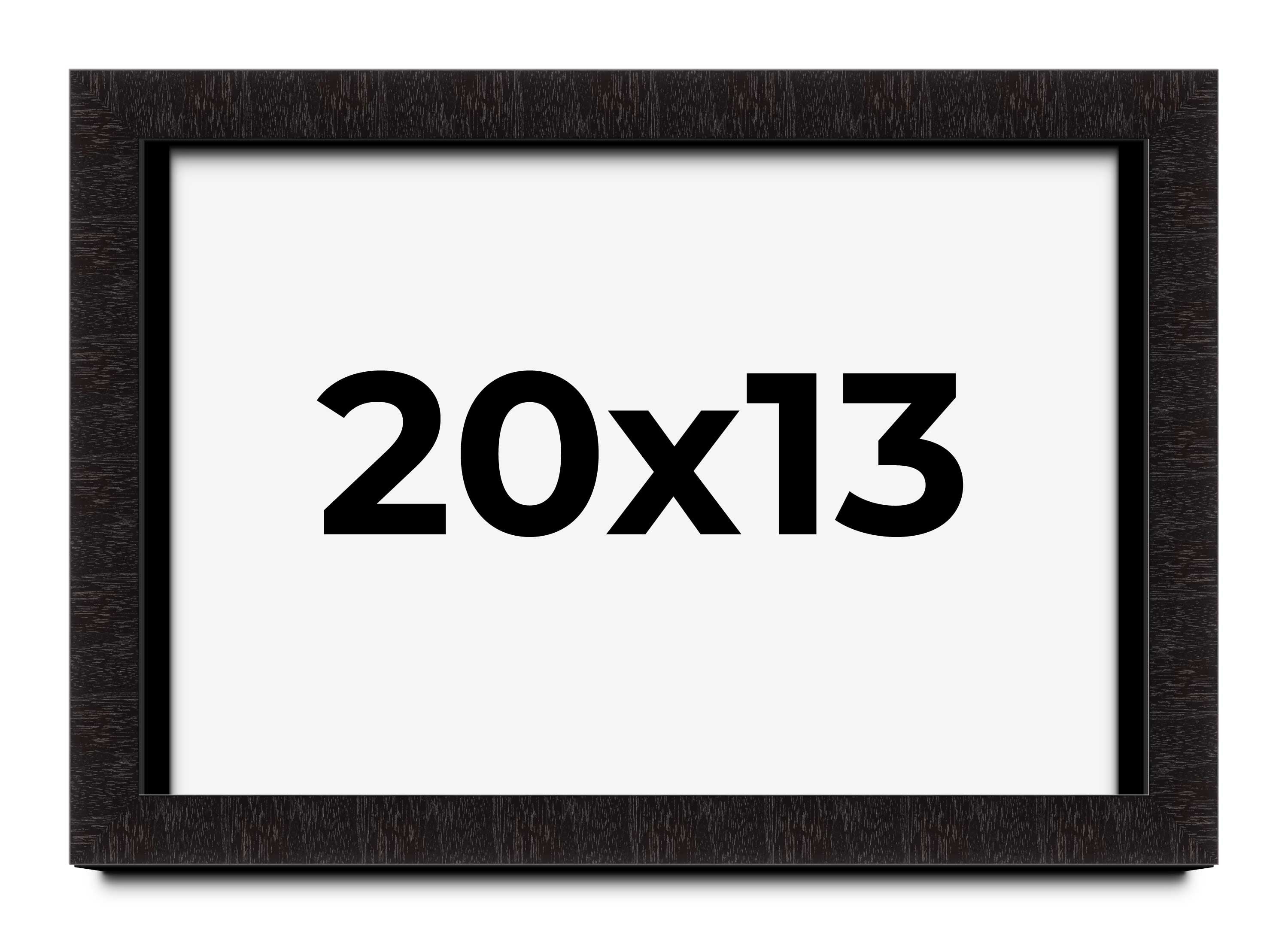 20x13 Shadow Box Black Solid Wood Display Picture Frame | 1 Inch Rabbet ...