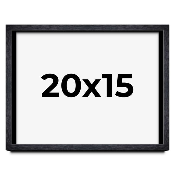 20x15 Shadow Box Frame Black | 1 Inches Deep Real Wood Farmhouse ...