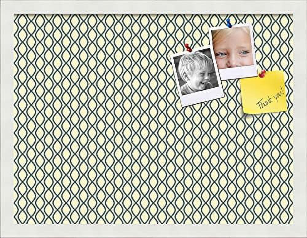 20x15 inch cork bulletin board. this decorative framed pin board comes ...