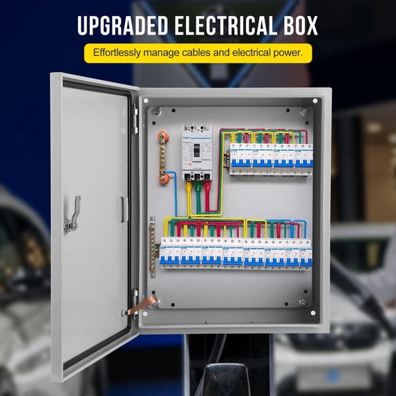 20x16x10 Steel Electrical Box, IP66 Waterproof & Dustproof, Steel ...