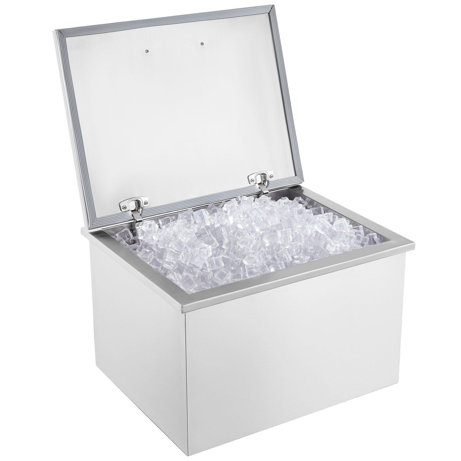 0Qt Stainless Steel Drop-In Ice Chest - 20"x16"x14.6" Cooler Bin for ...