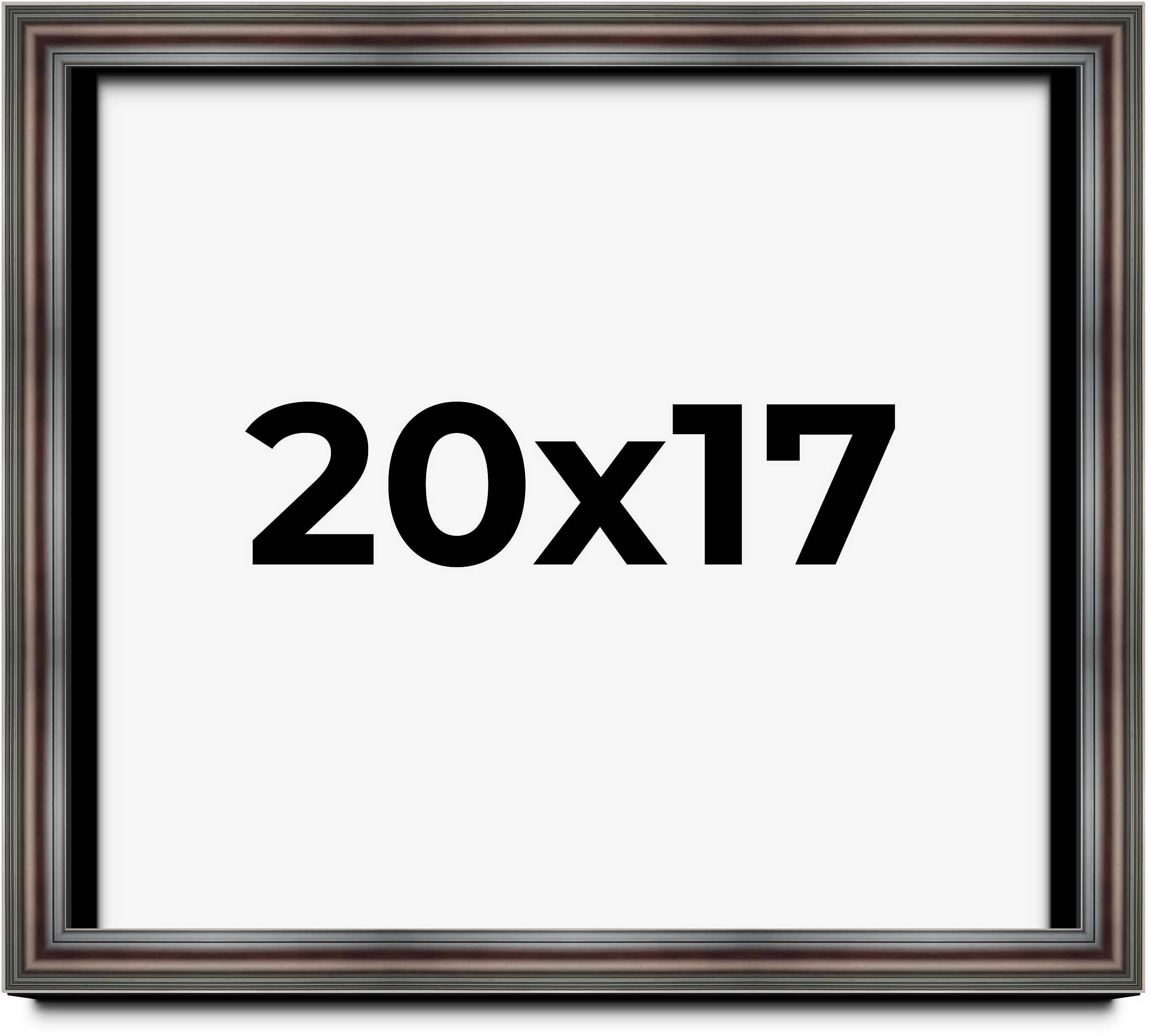 20x17 Shadow Box Frame Brown Cherry | 2.625 Inches Deep Pine Wood ...