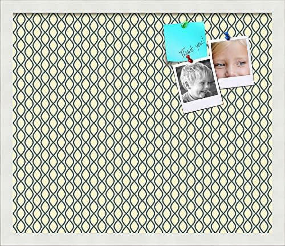 20x17 inch cork bulletin board. this decorative framed pin board comes ...