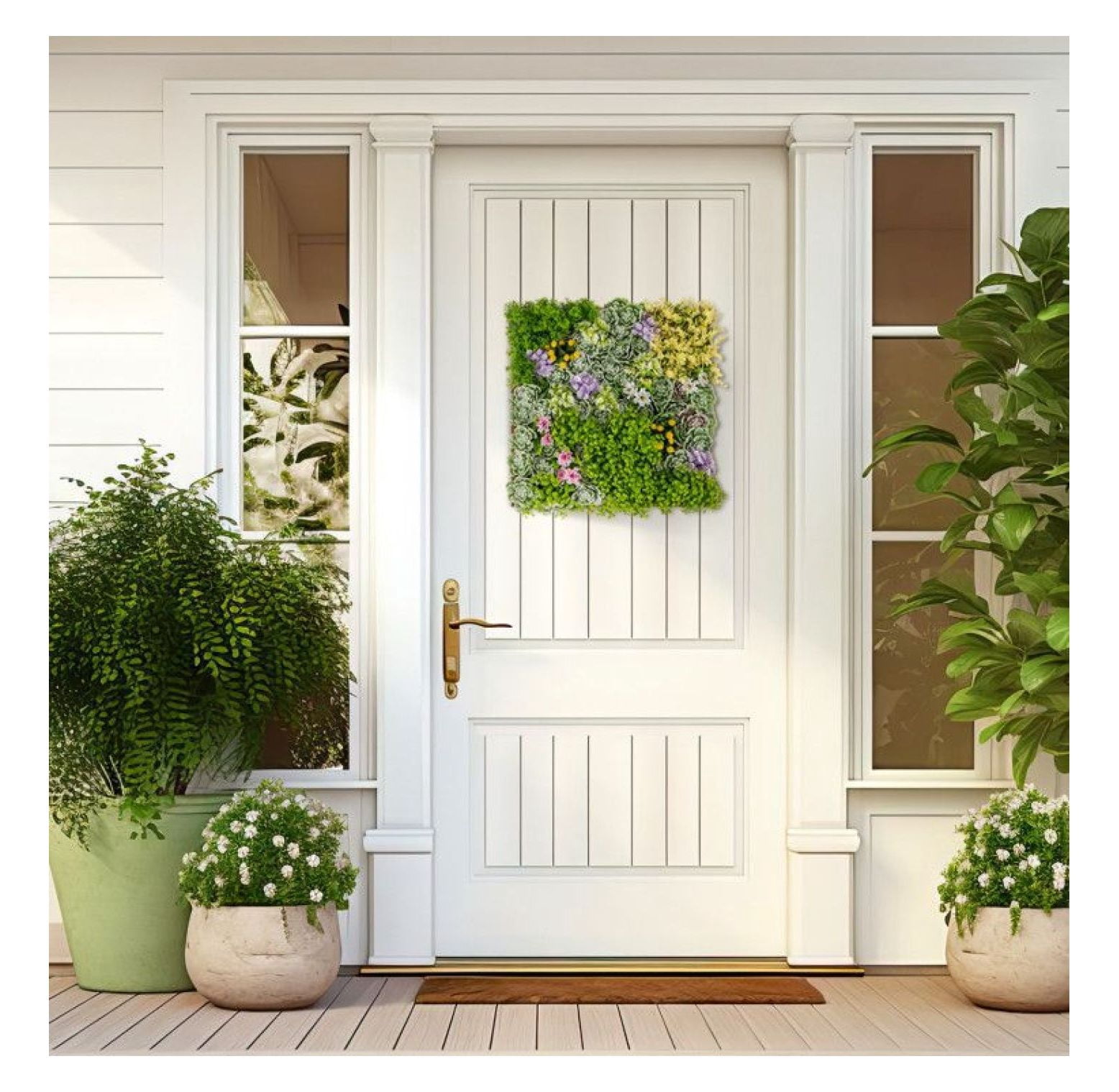 20x20" 3D Succulents Wall Panel - Artificial Hanging Plants for Indoor ...