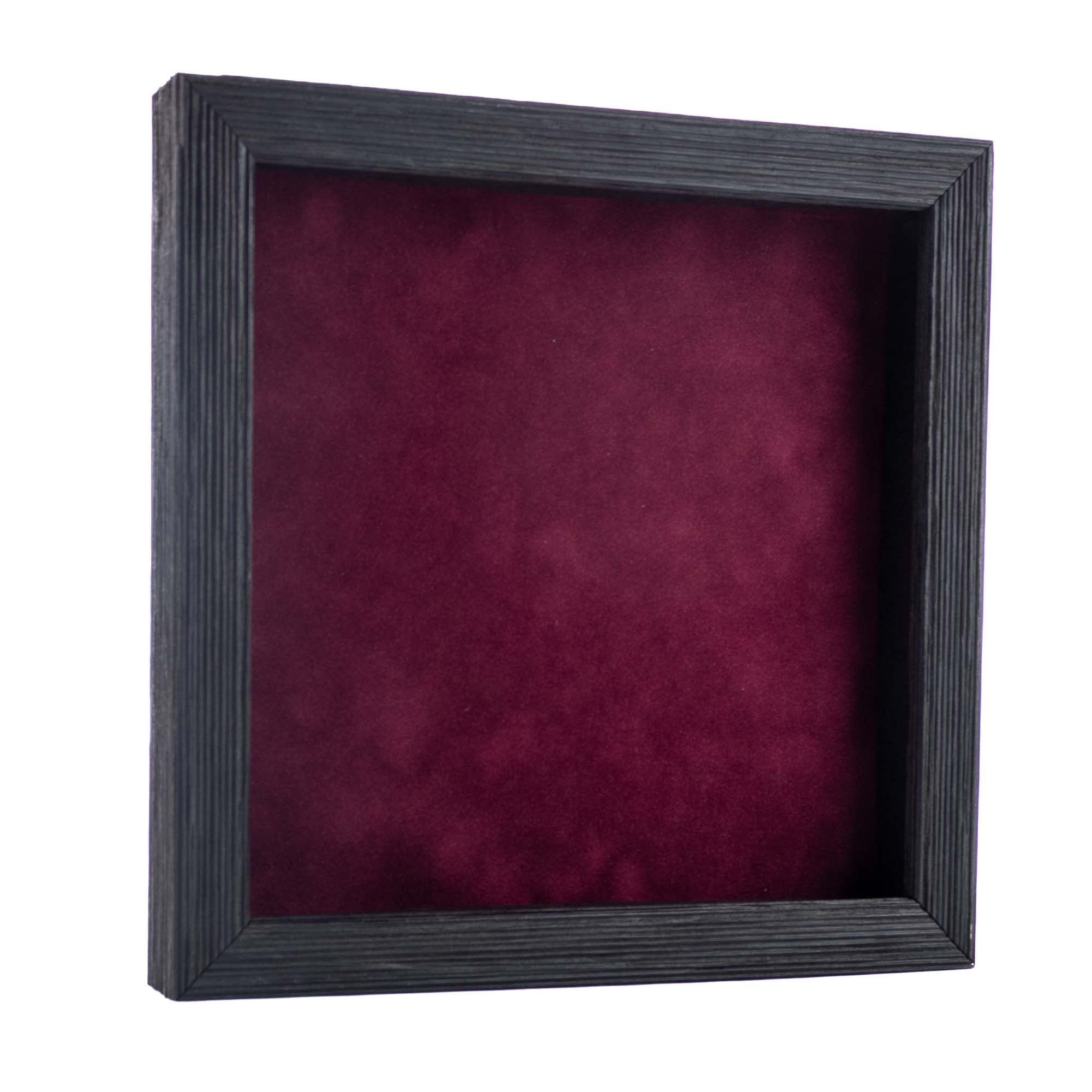 20x20 Shadow Box Frame Barnwood Black Wood | With a 1" Usable Display ...