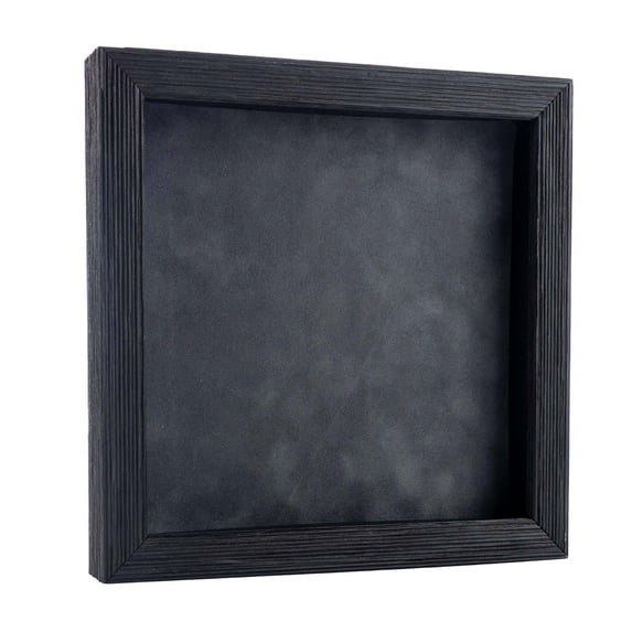 20x20 Shadow Box Frame Barnwood Black Wood | With a 1" Usable Display ...