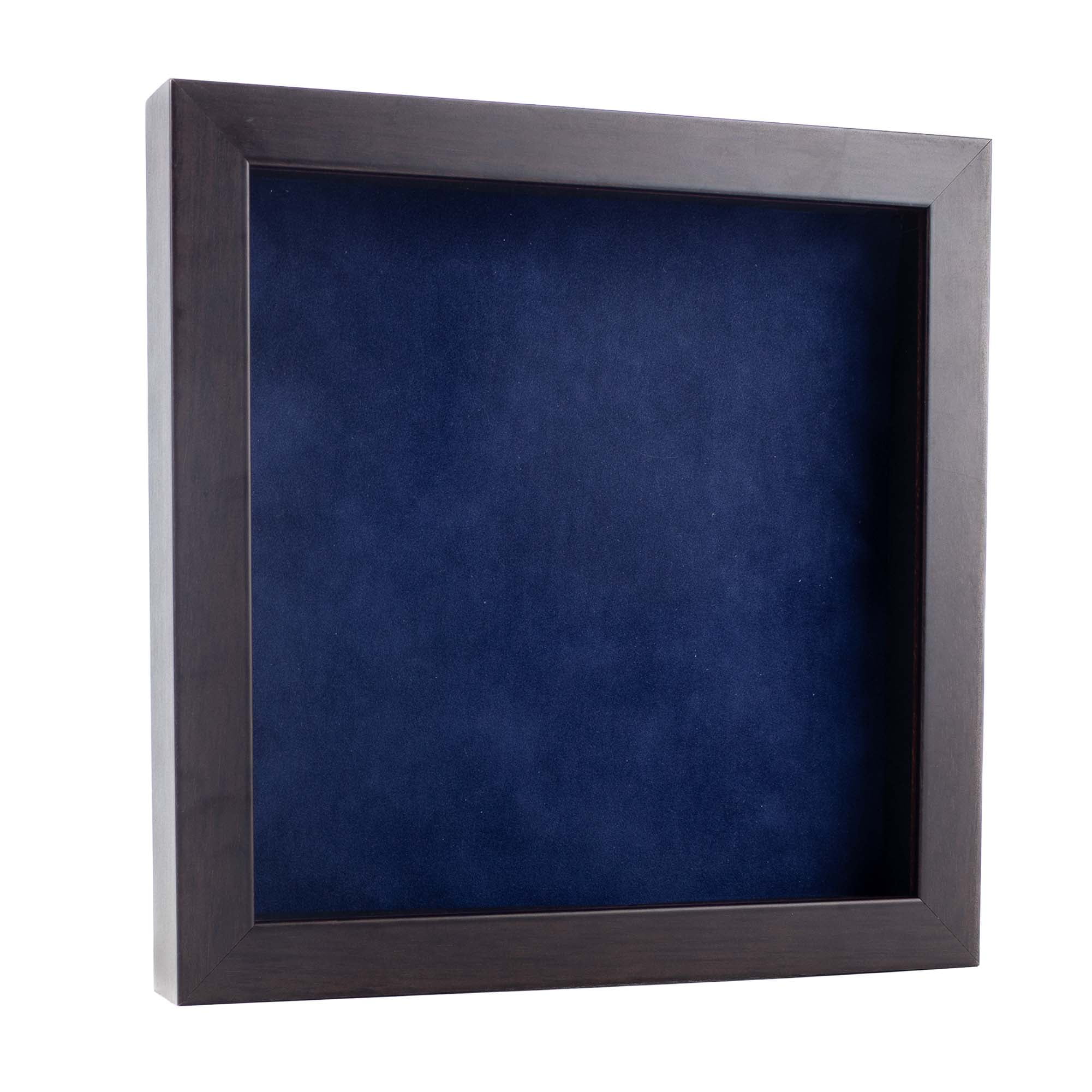 20x20 Shadow Box Frame Brown Walnut Wood | With a 3/4" Usable Display ...