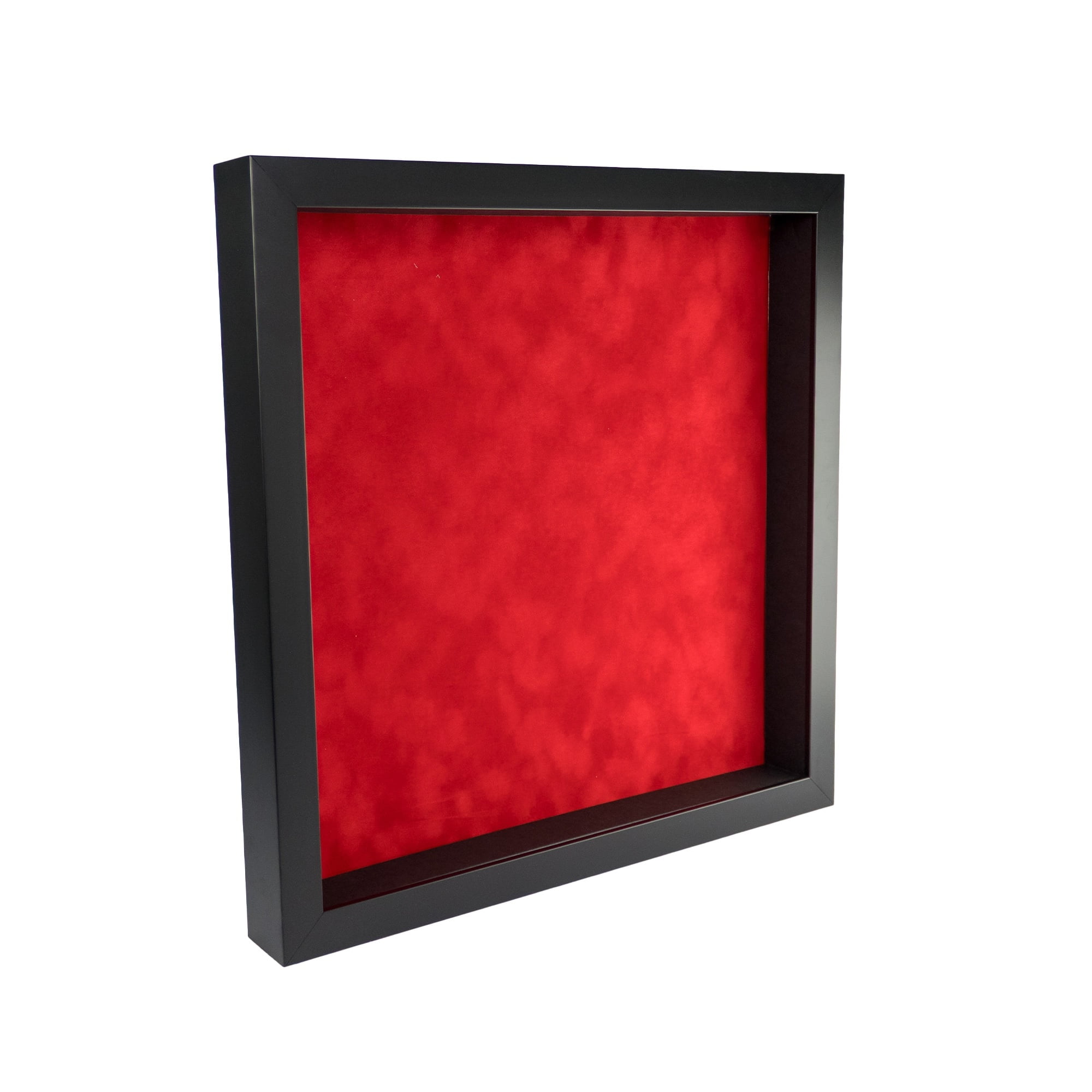 20x20 Shadow Box Frame In Black With A 1 3/4" Usable Depth Includes Red ...