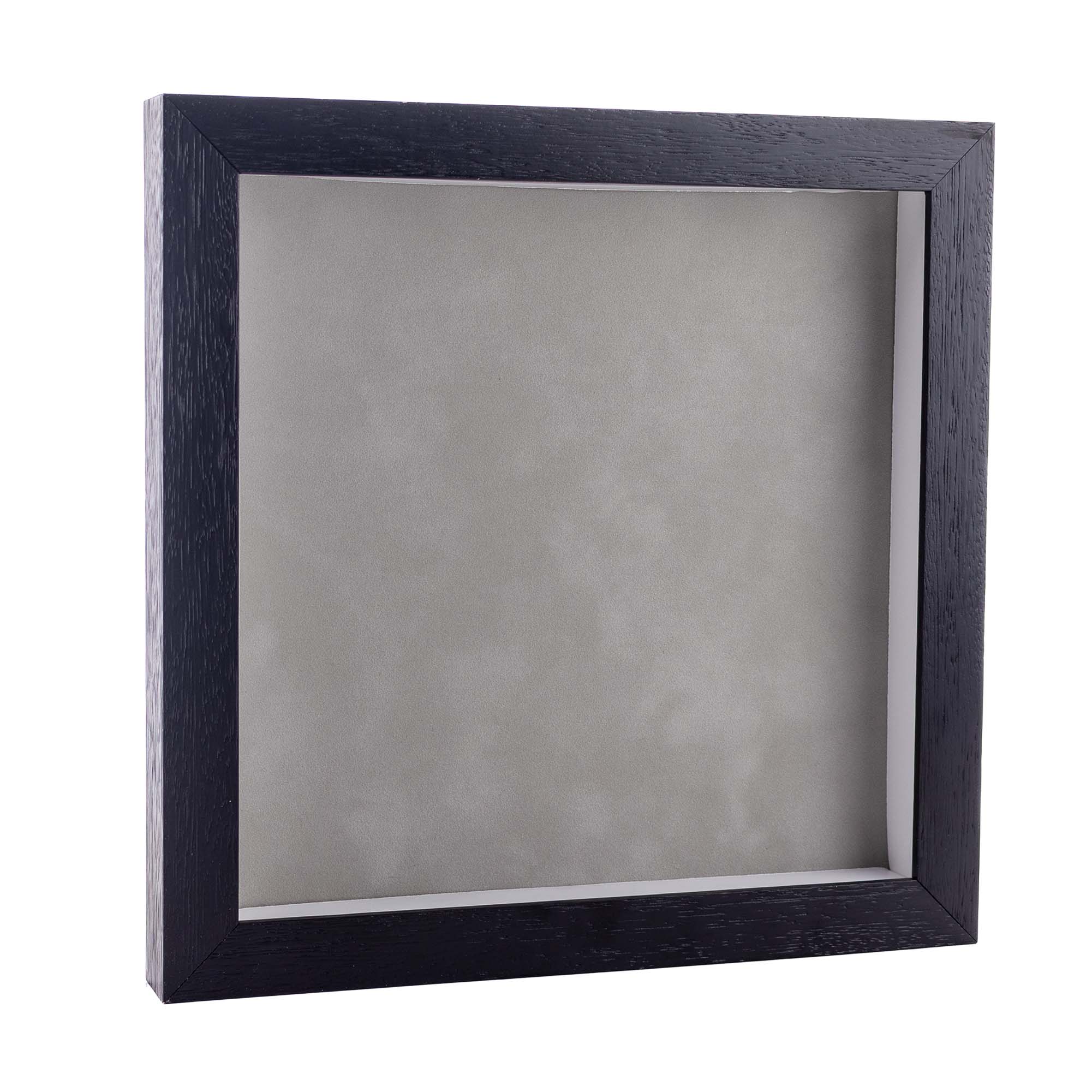 20x20 Shadow Box Frame Textured Black Wood | With a 3/4" Usable Display ...